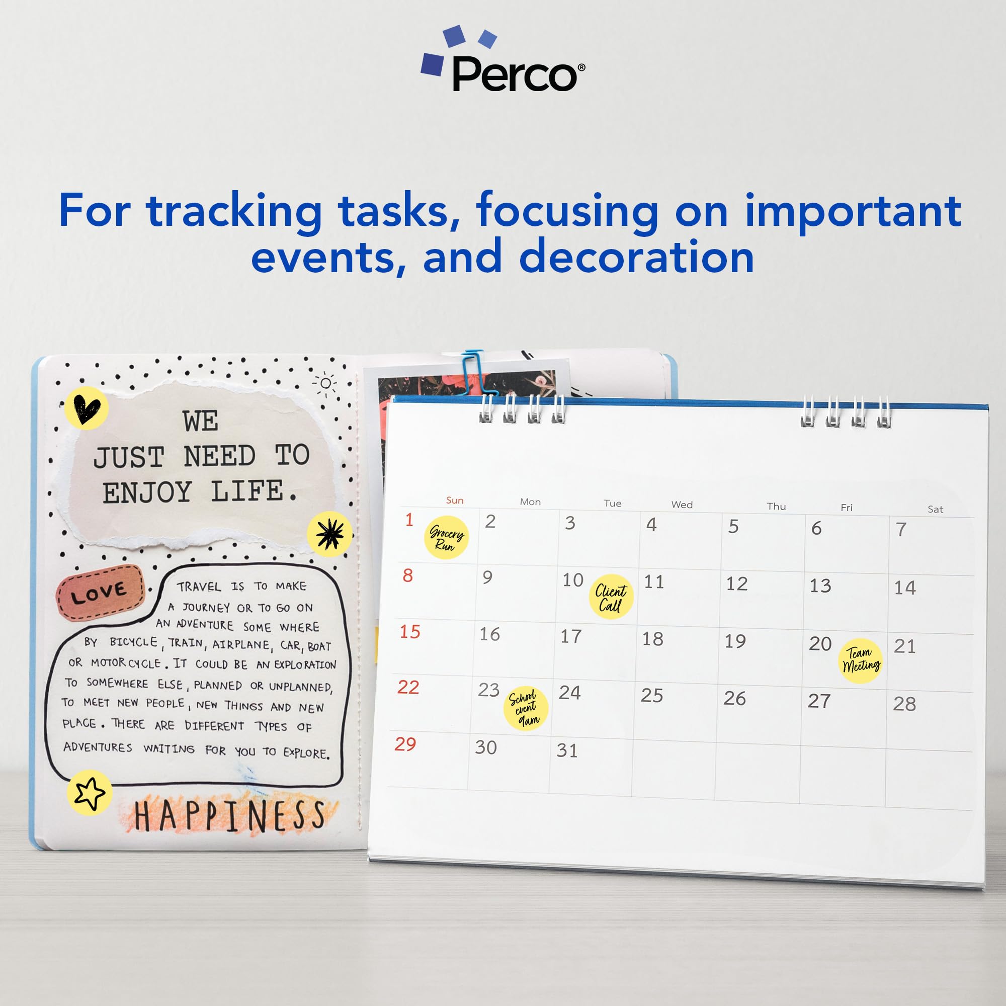 Snapklik.com : Perco Metallic Gold 1-Inch Perforated Circle Dot Sticker ...