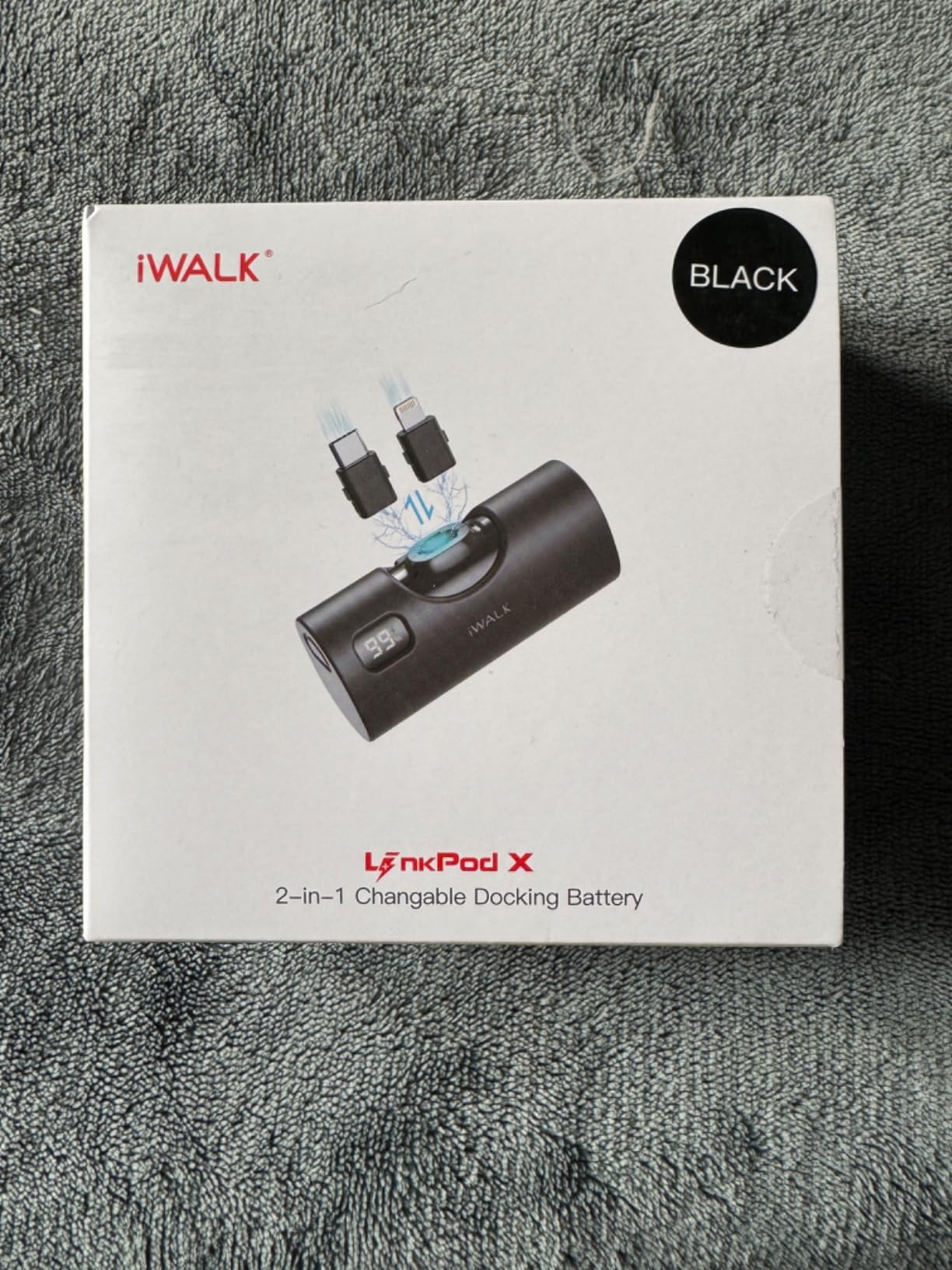 iWALK LinkPod X Portable Charger with 2 Exchangable Plug 5000mAh Small ...