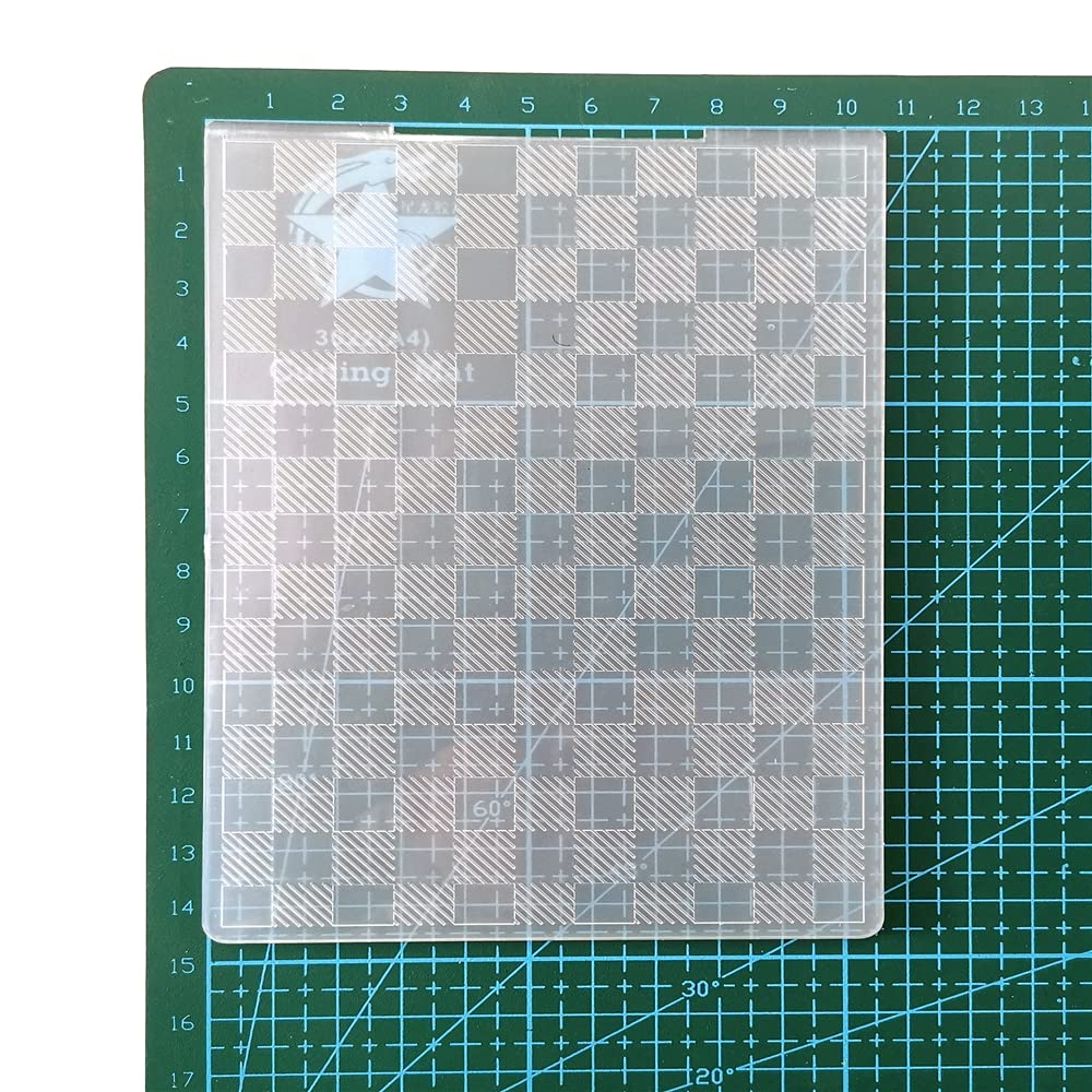 Embossing Folder 5x7 Diamond Grid Embossing Folder | 12.5x20cm Plastic ...