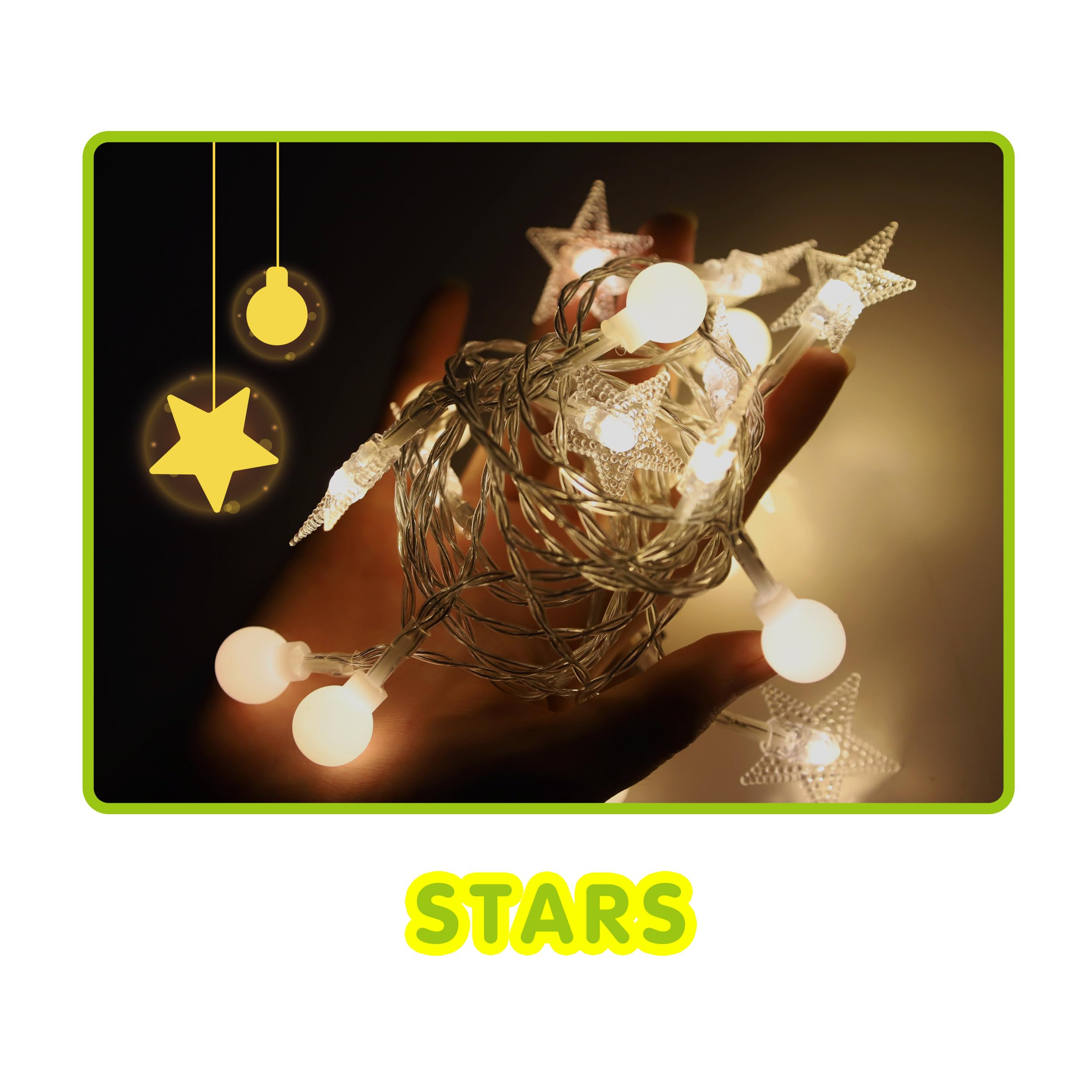 Snapklik.com : LED Lights 3 Piece Set 27 Total Length, 9 Each, Warm ...