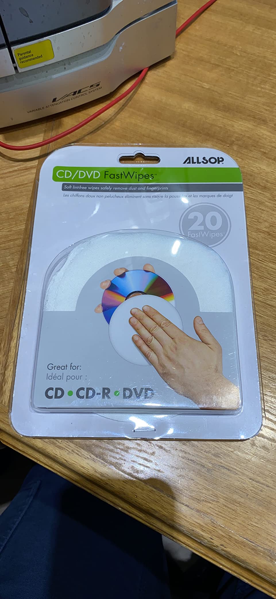 Allsop CD and DVD FastWipes, lint-Free Wipes for Cleaning DVD, CD, PS1 ...