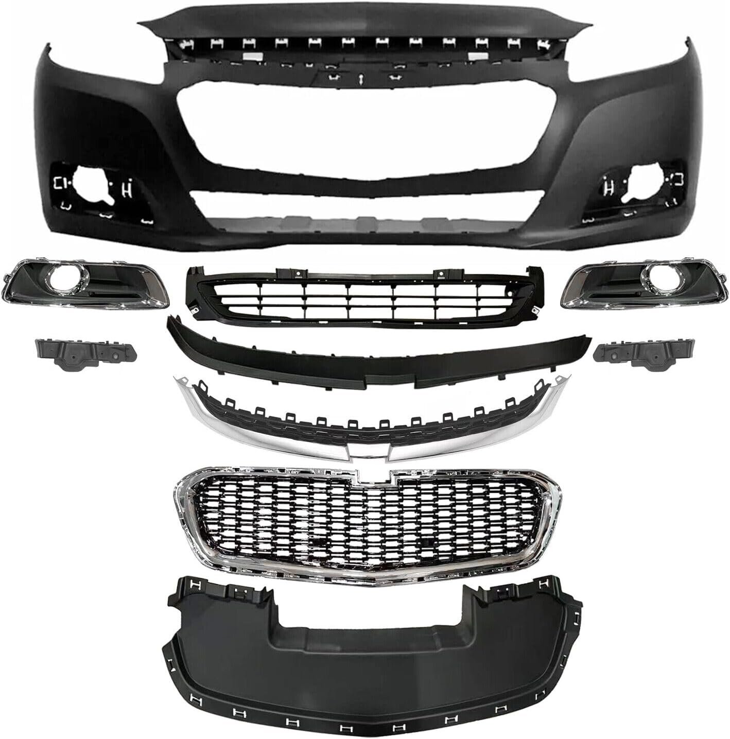 Amazon.com: Front Bumper Cover Complete 23146557 Compatible With 2014 ...