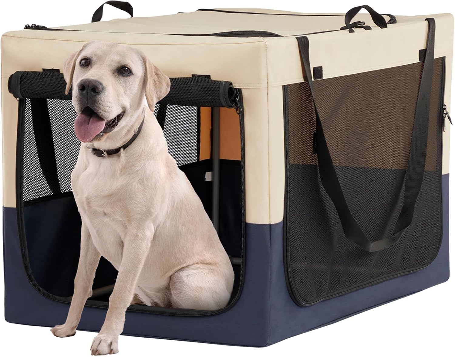 Amazon.com : A4Pet Portable Dog Crate 36 inch, Fune-Tune The Tightness of Fabric Cover, Support ...