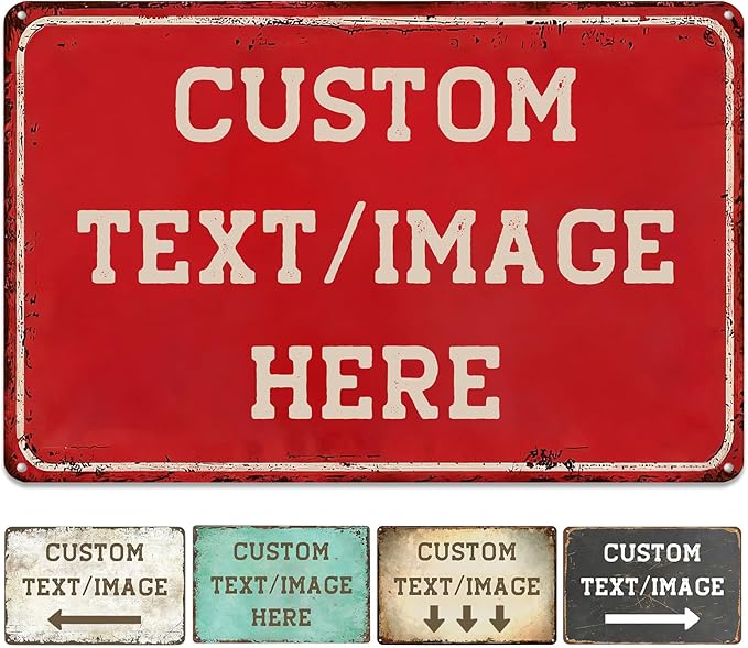 Amazon.com: Custom Sign with Directional Arrow Rustic, Personalized ...