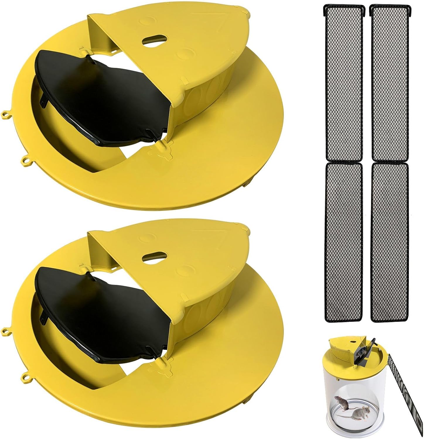 Amazon.com: Bucket Lid Mouse Rat Trap, Reusable Humane Mouse Traps for ...