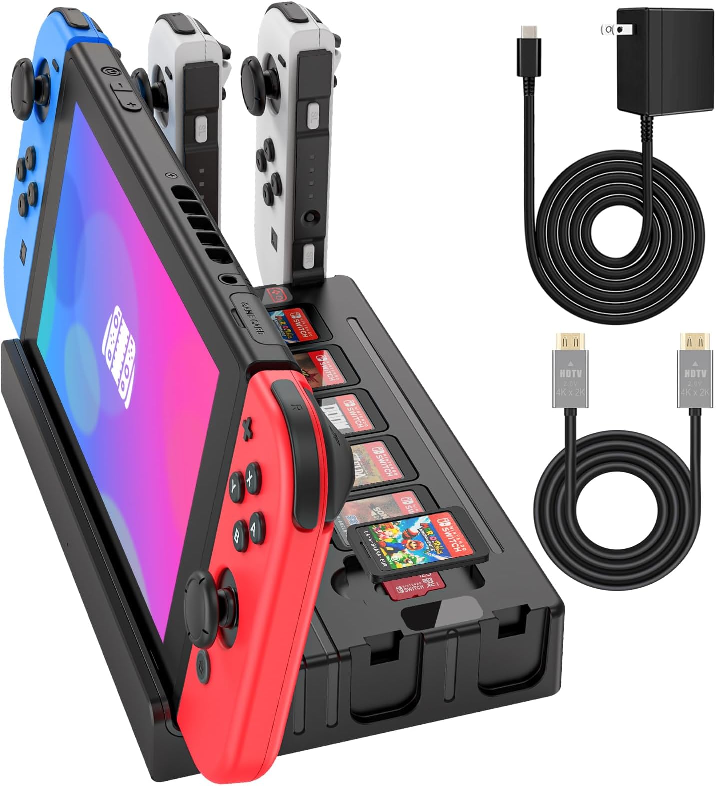 Amazon.com: Switch Dock with Switch Controller Charger, 4K HDMI Switch ...