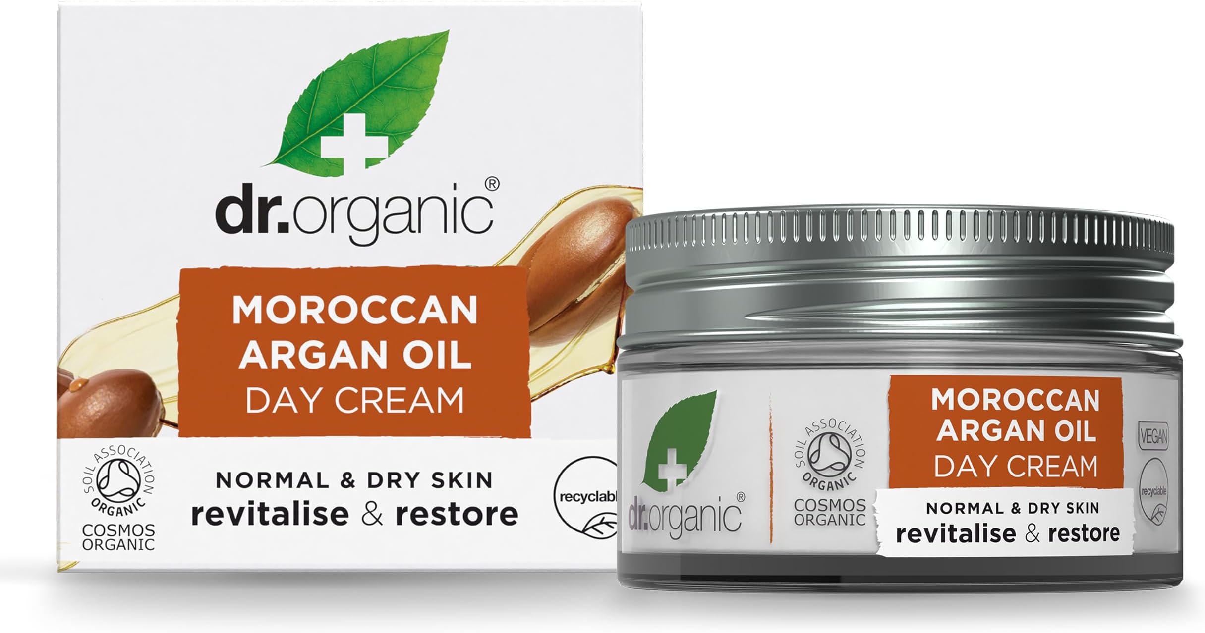 Amazon.com: Dr. Organic Moroccan Argan Oil Day Cream | Nourishing Day ...