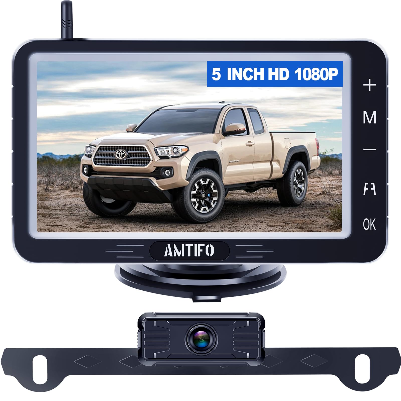 Amazon.com: Wireless Backup Camera 5-inch for Truck: Easy to Install ...