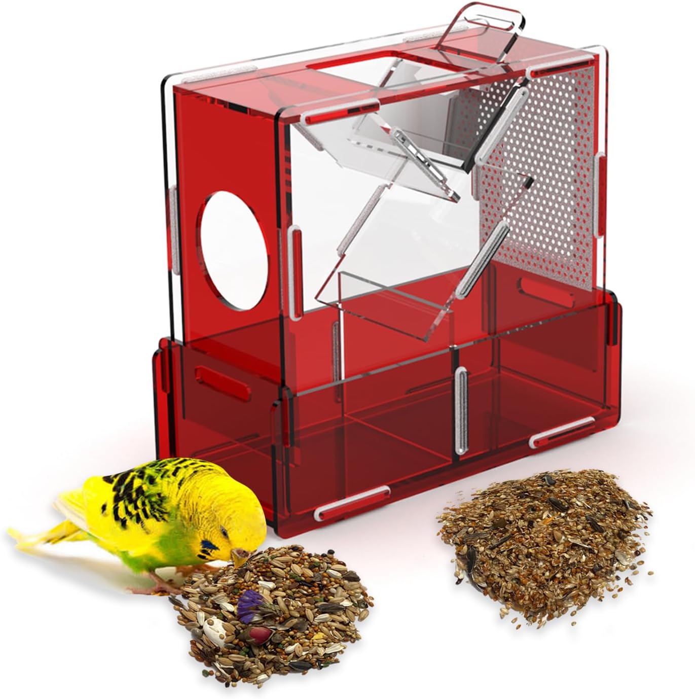 lynllsh Bird Seed Cleaner Acrylic Bird Seed Processor Sifter Wind ...
