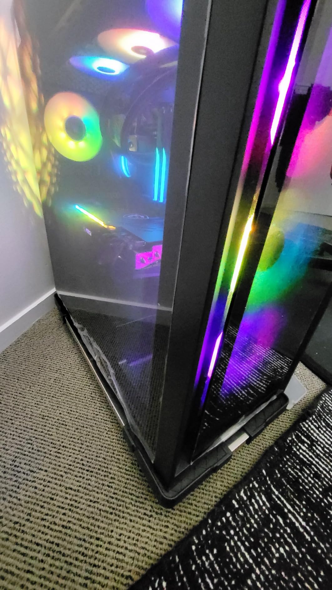 iXTRA Computer Tower Stand - Adjustable PC Stand for Most Desktop ...