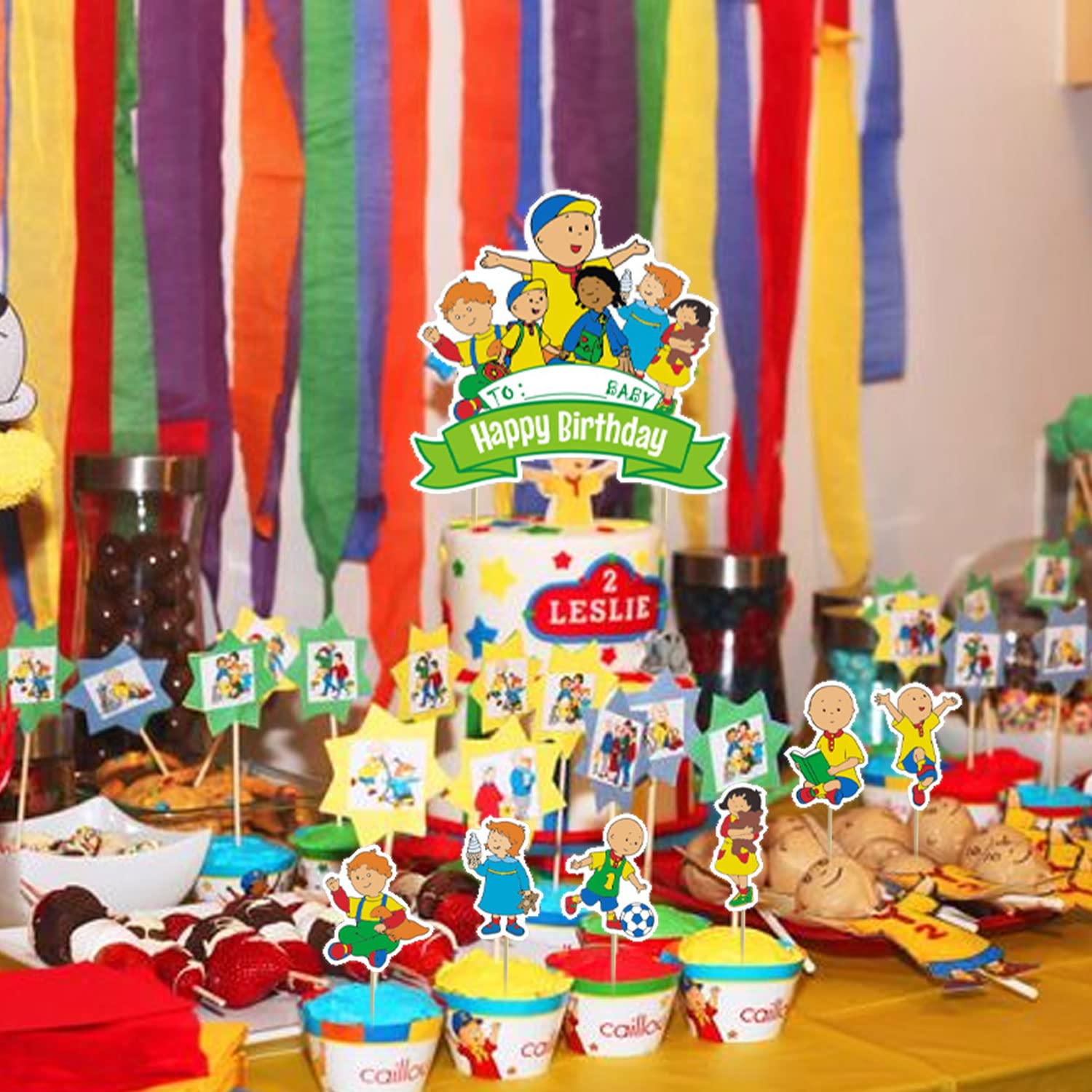 Caillou Birthday Banner