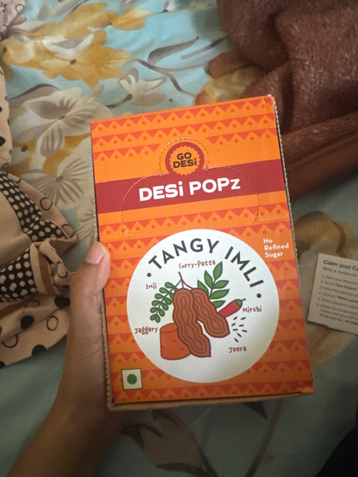 GO DESi Popz Imli Pop and Rakhi Combo, Tamarind & Jaggery Candy, Tangy ...