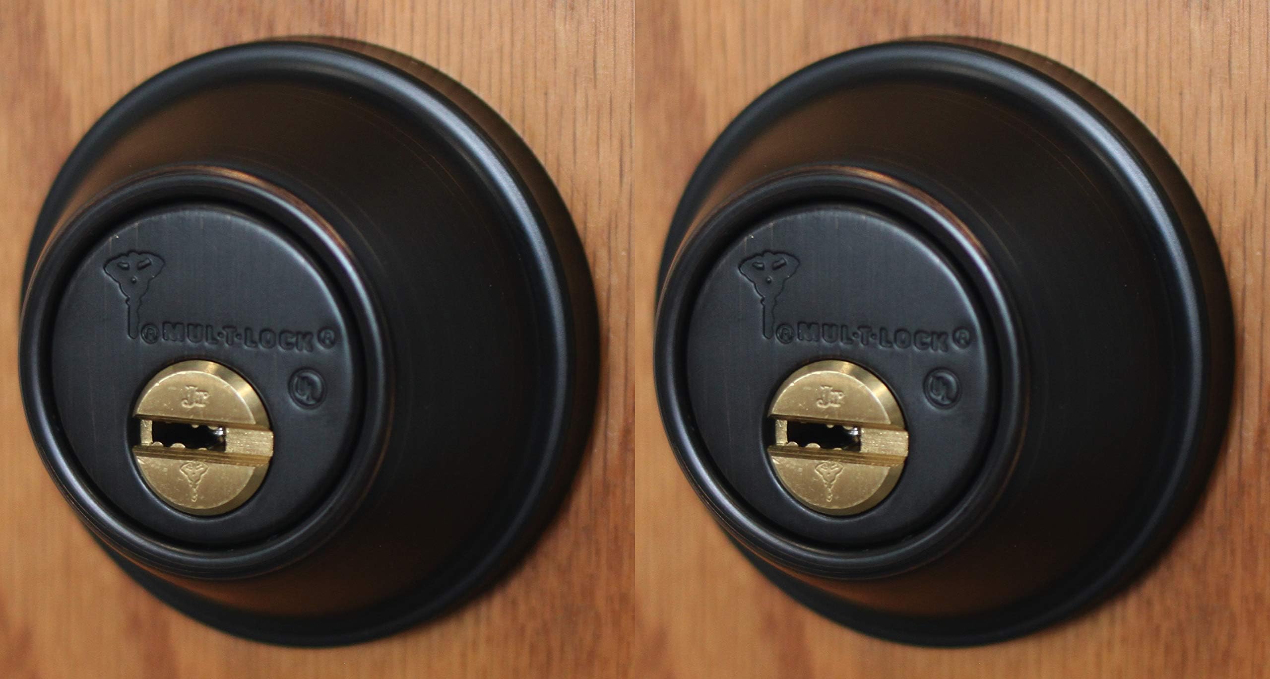 Mul-T-Lock Single Cylinder Deadbolt With S. Parker Knob Front Door ...