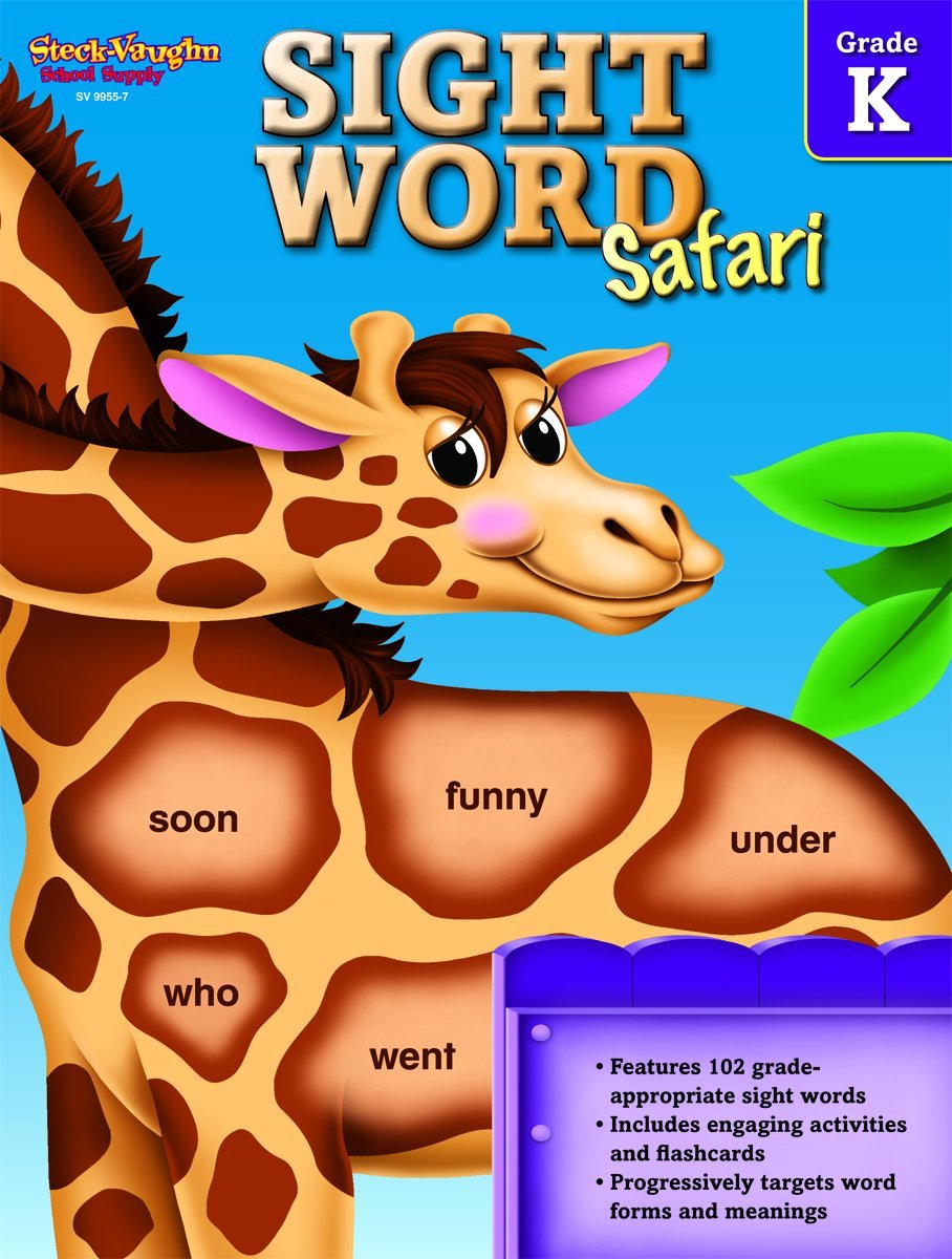 Sight Word Safari, Grade K: Steck-Vaughn: 9781419099557: Amazon.com: Books
