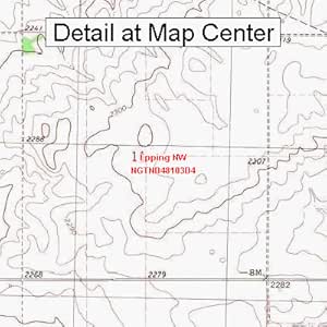 Amazon.com : USGS Topographic Quadrangle Map - Epping NW, North Dakota ...