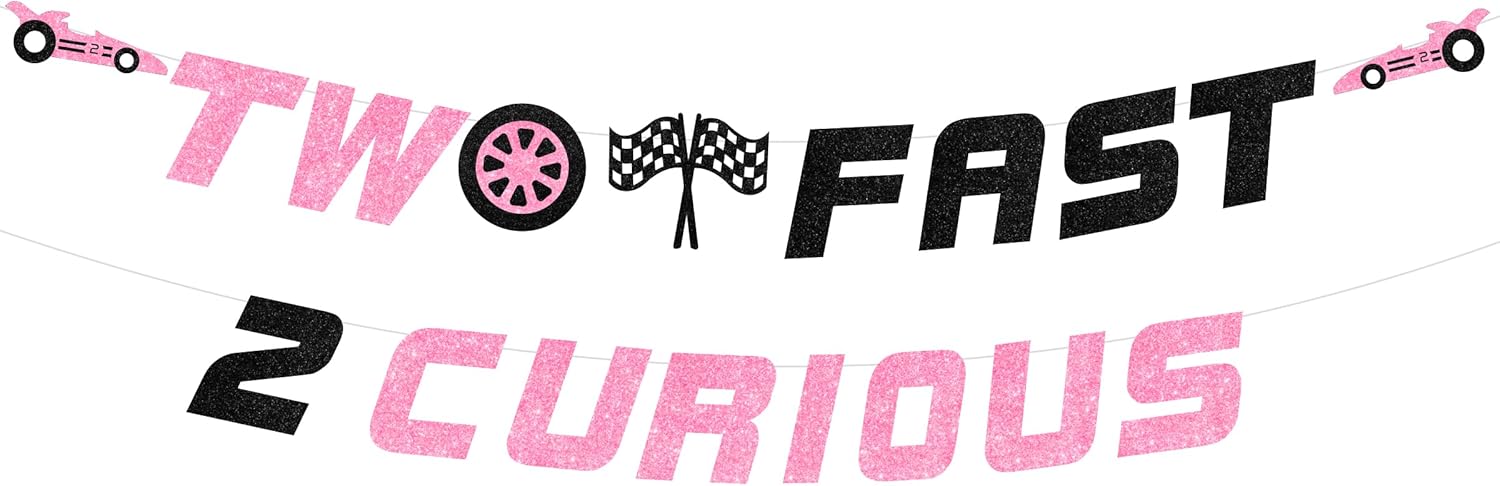 Two Fast Two Curious Birthday Decorations for Girl, Chile | Ubuy