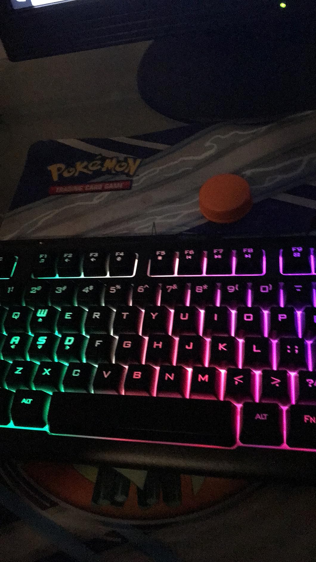 $3/mo - Finance Lumsburry Rainbow LED Backlit 87 Keys Gaming Keyboard ...