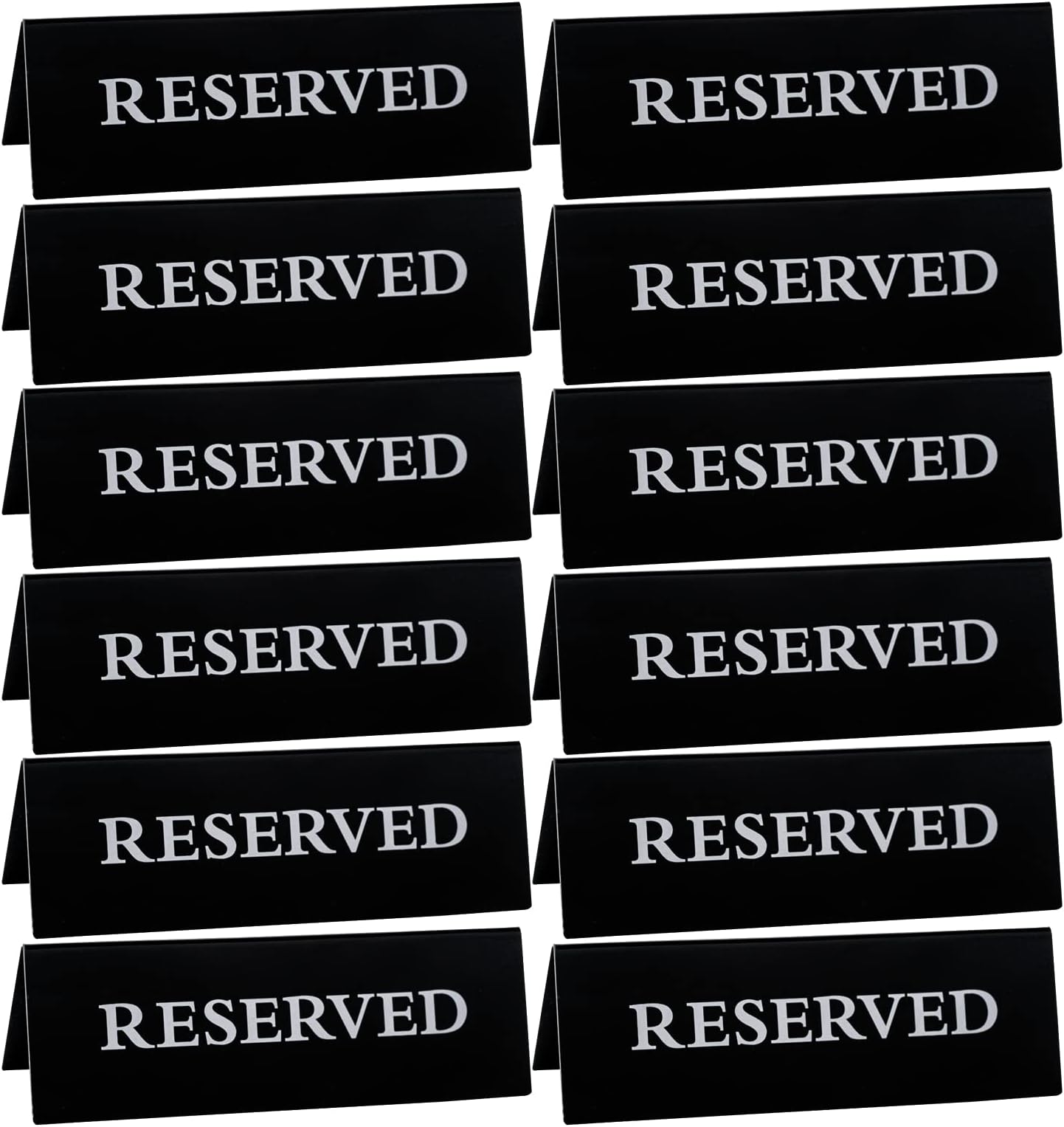 Amazon.com: 12 Pieces Table Top Reserved Sign Metal Reserved Table ...
