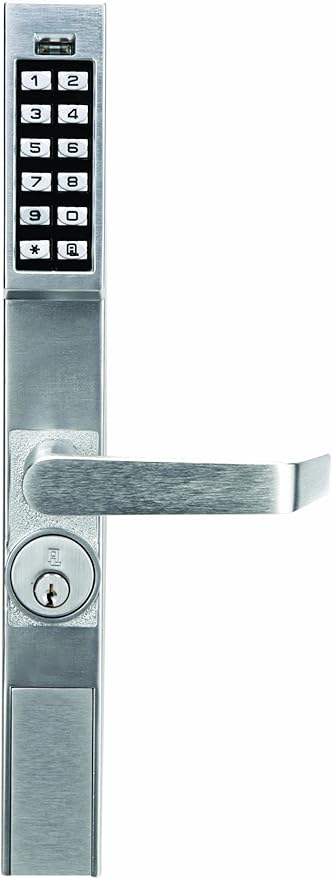 Alarm Lock Trilogy Narrow Style Door Lock DL1200 - Satin Chrome Finish ...