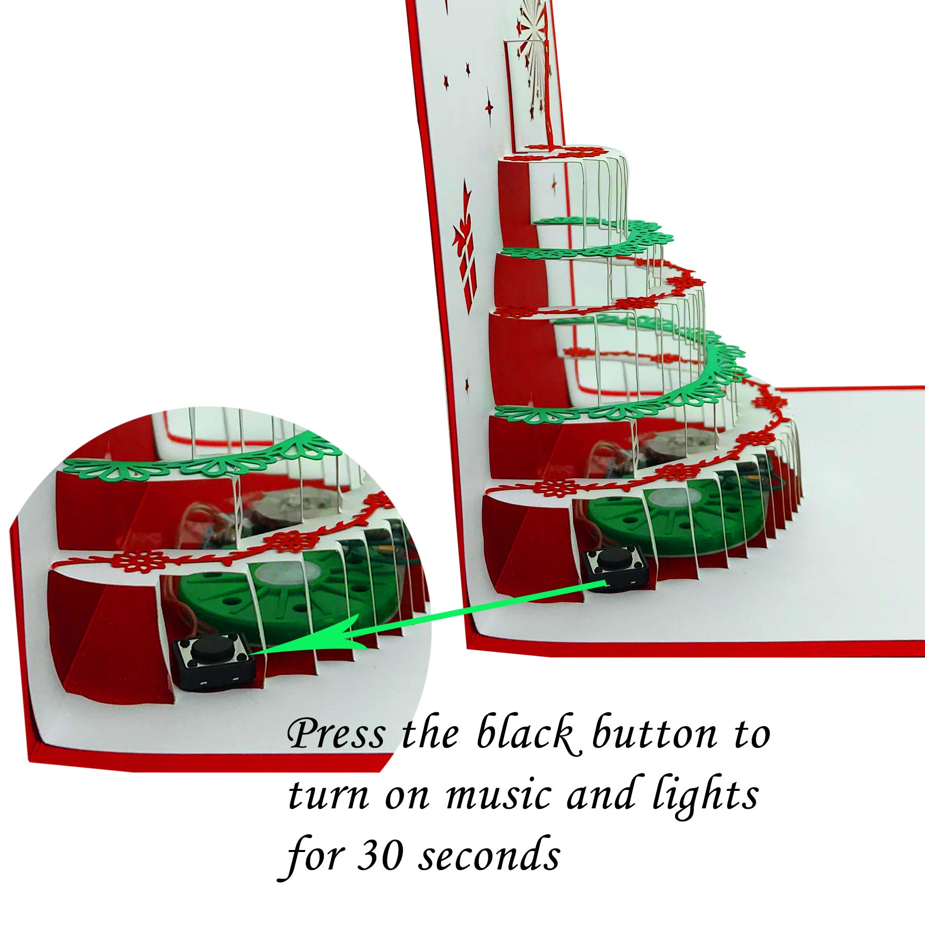 Snapklik.com : 3D Pop Up Birthday Cards,Red LED Light Birthday Cake ...