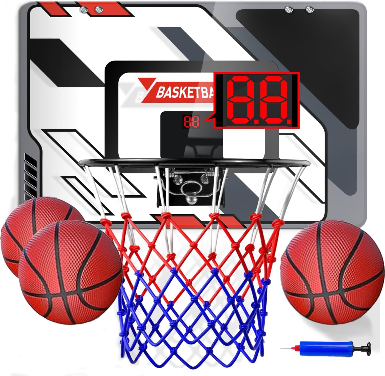 AIPUDE Basketball Hoop Indoor, Mini Basketball Hoop for Kids 5 6 7 8 9 ...