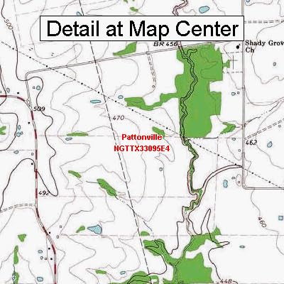 Amazon.com : USGS Topographic Quadrangle Map - Pattonville, Texas ...