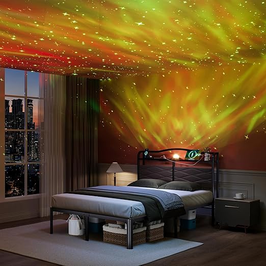 Amazon.com: HAVONIZD Queen Size Bed Frame - Storage Headboard with ...