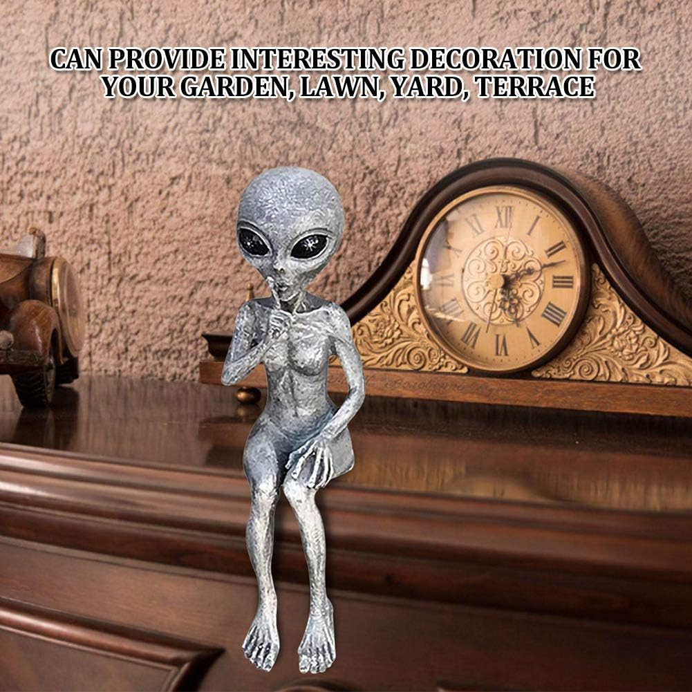 Alien Garden Statue, Outer Space Alien Garden Decorations Funny Style ...