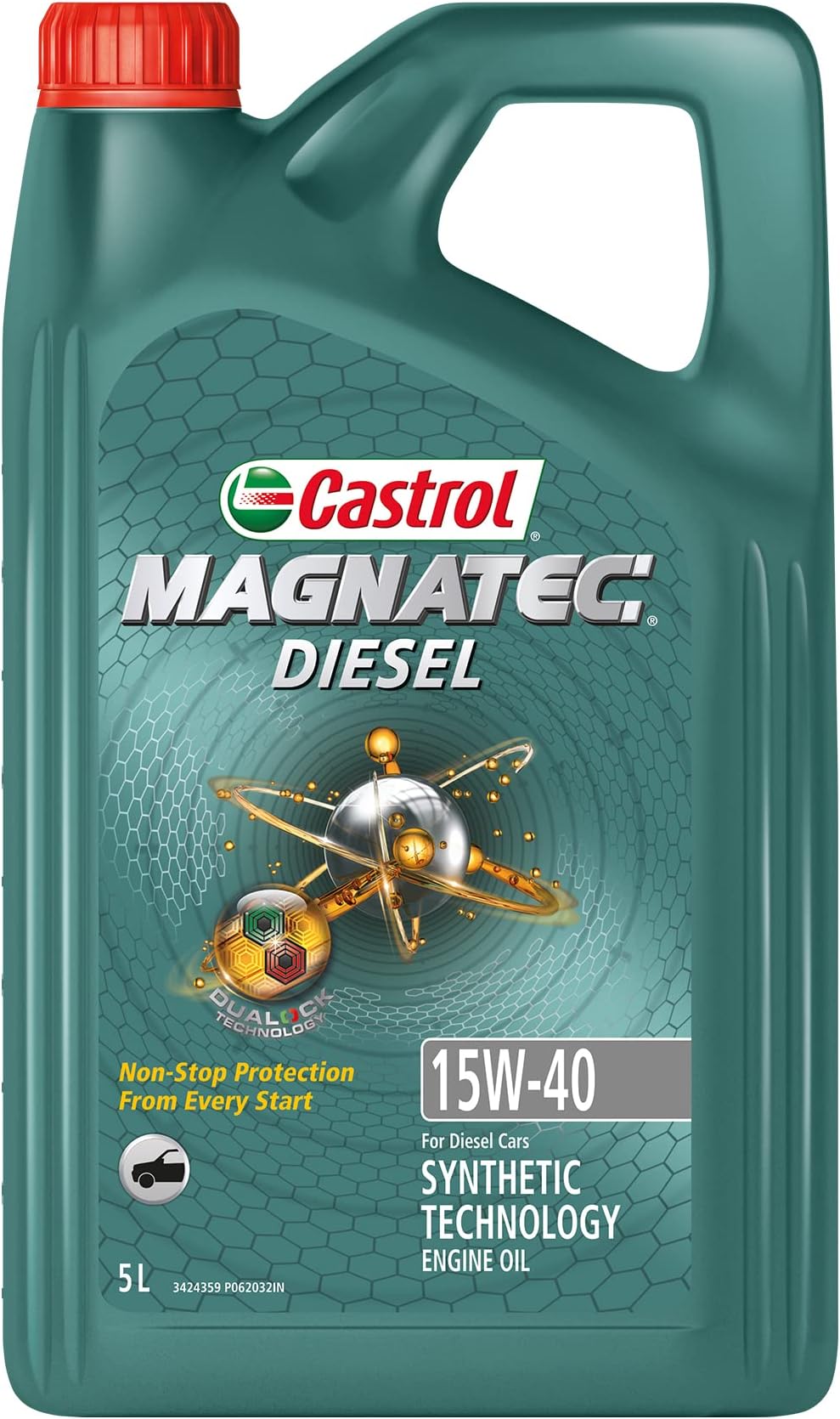 Castrol MAGNATEC DIESEL 15W-40 PART-Synthetic Engine Oil for Diesel ...