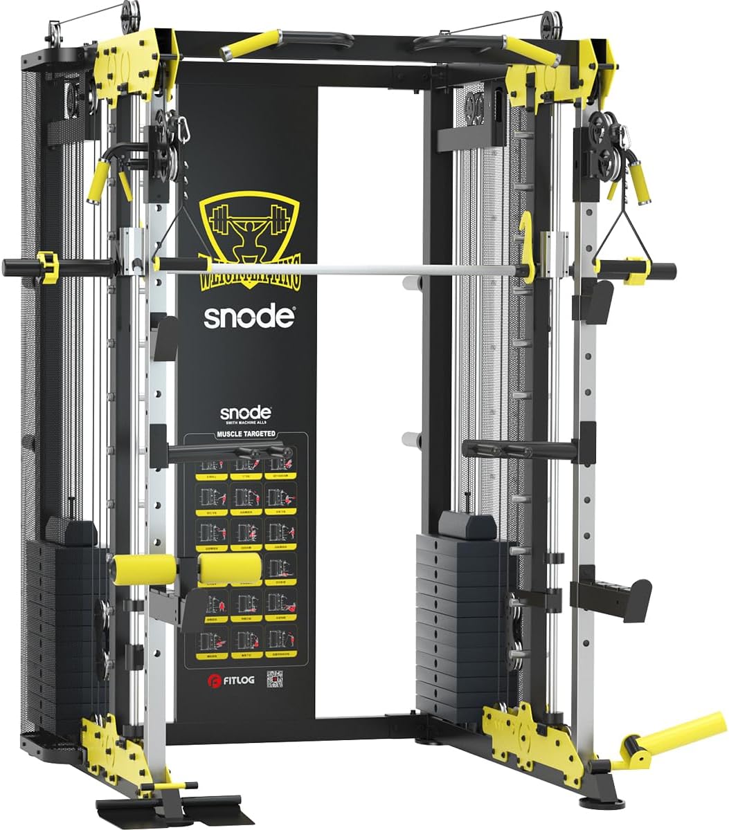Amazon.com : Smith Machine, All-in-One Multi-Function Power Rack with ...