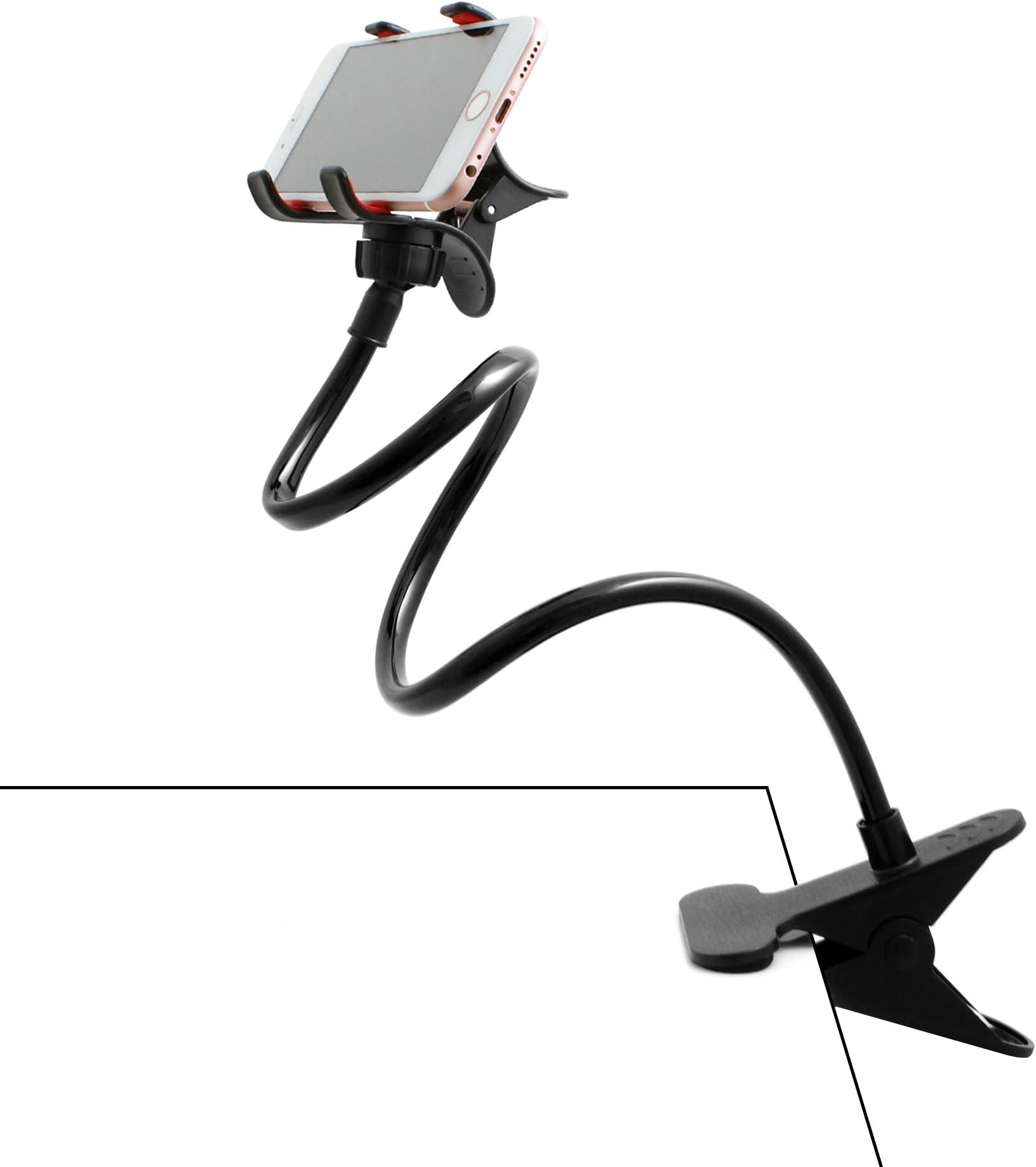 System-S Flexible col de Cygne Bras de Fixation Support pour Smartphone ...