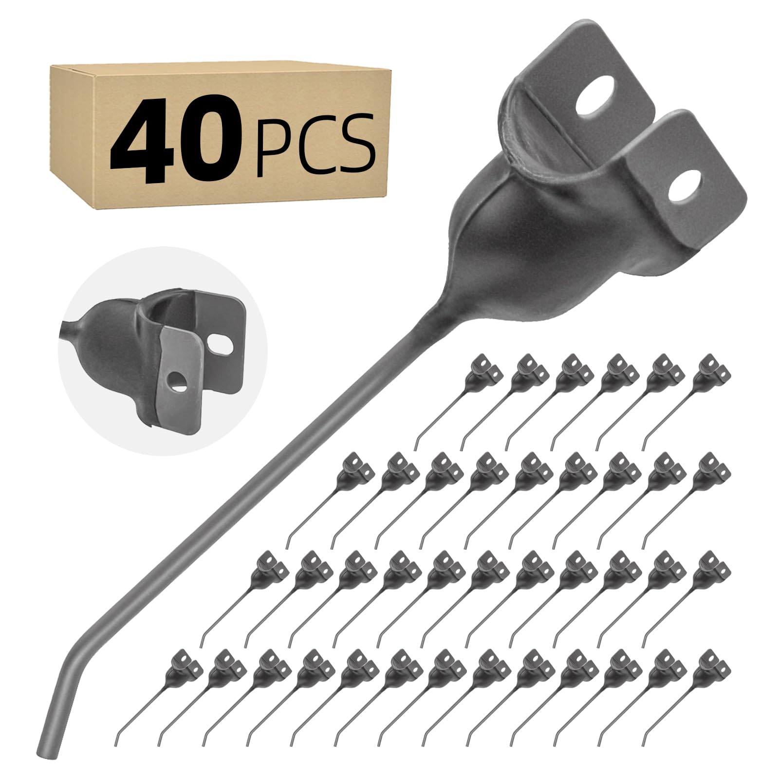 40PCS Hay Rake Teeth 182, Heavy Duty Universal Replacement Hay Rake ...