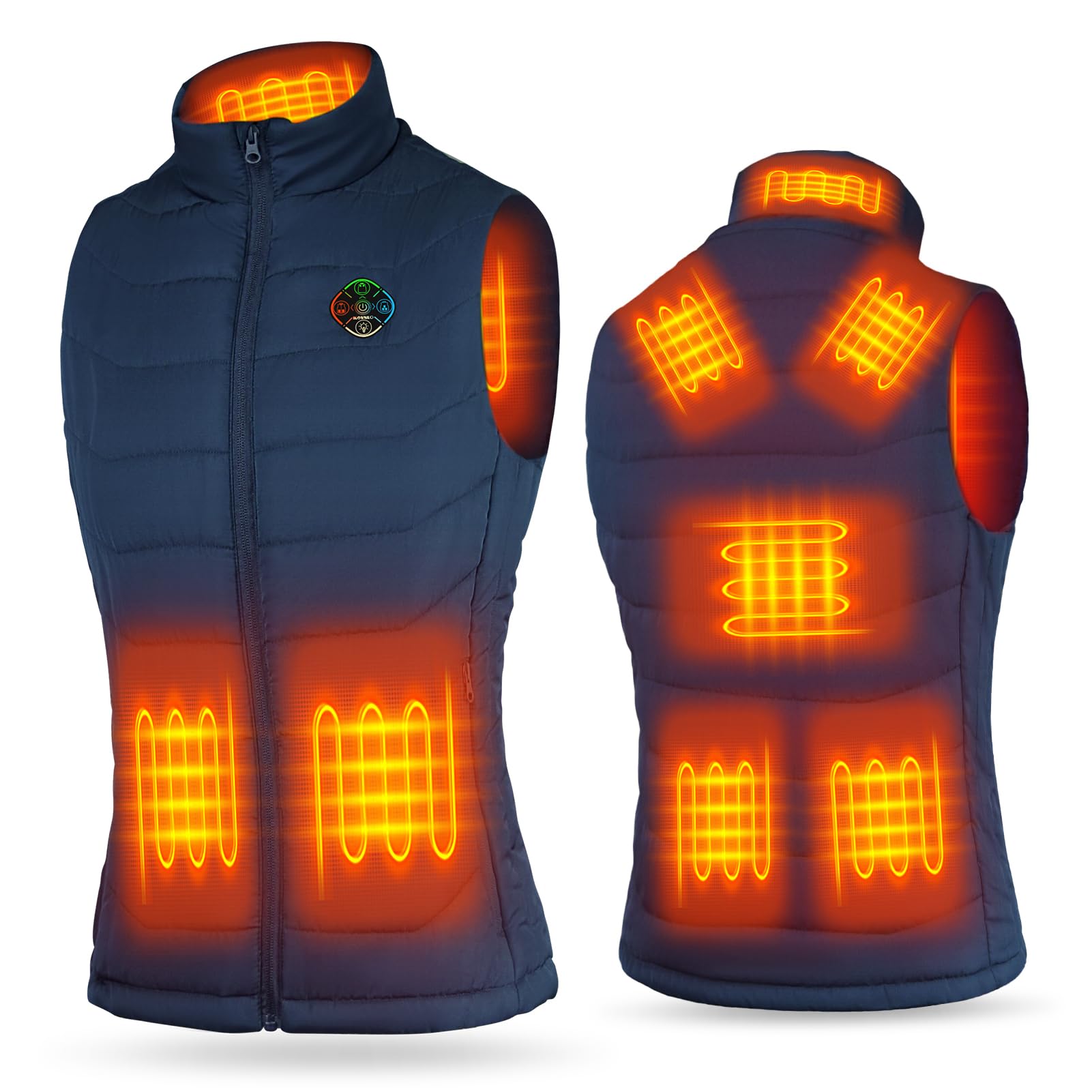 Snapklik.com : KOVNLO Heated Vest Women, 5 In 1 Smart Controller ...