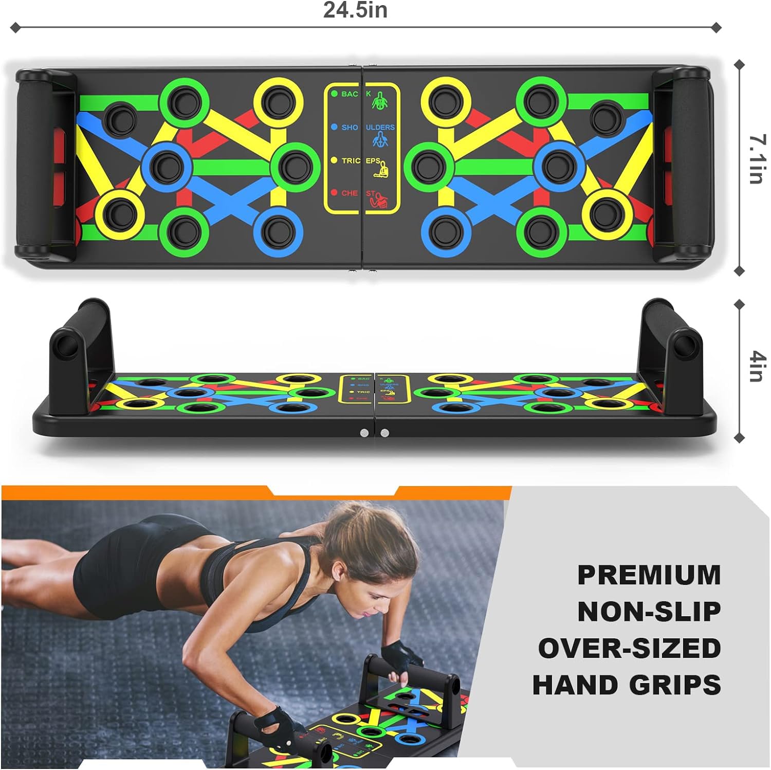 Snapklik.com : Push Up Board For Men & Women - Portable Multi-Function ...