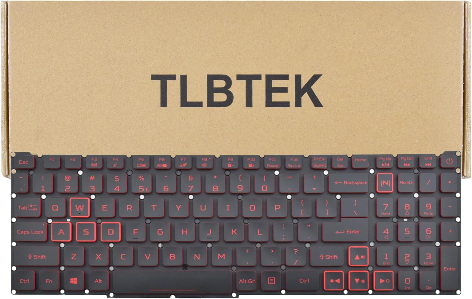 Amazon.com: TLBTEK Backlight Keyboard Replacement Compatible with Acer ...