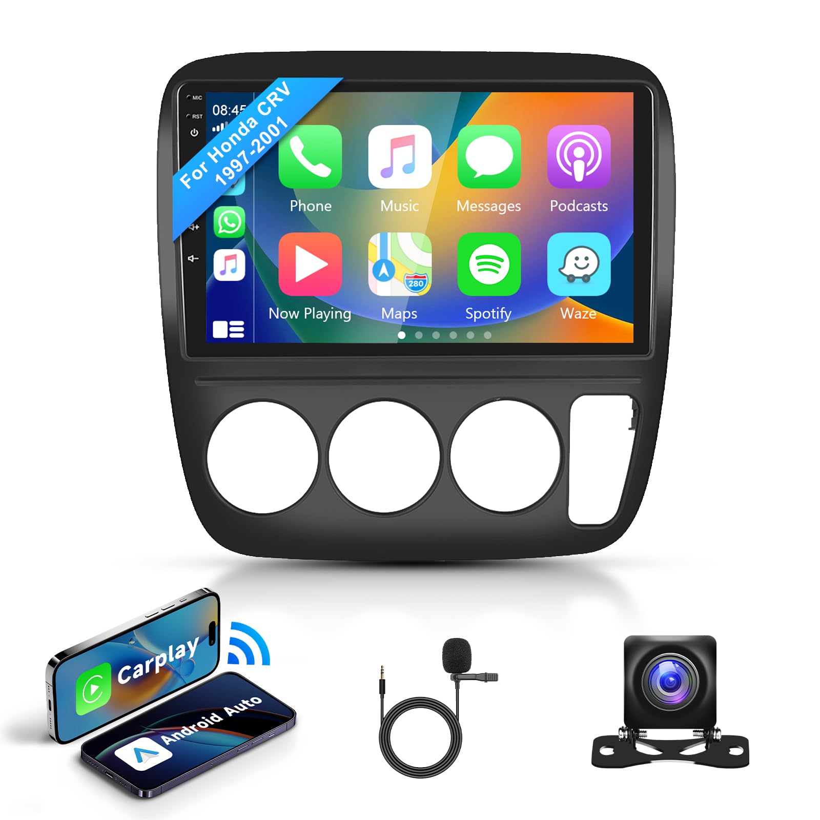 Snapklik.com : 2+64G Android Car Stereo For Honda CRV 1997 1998 1999 ...