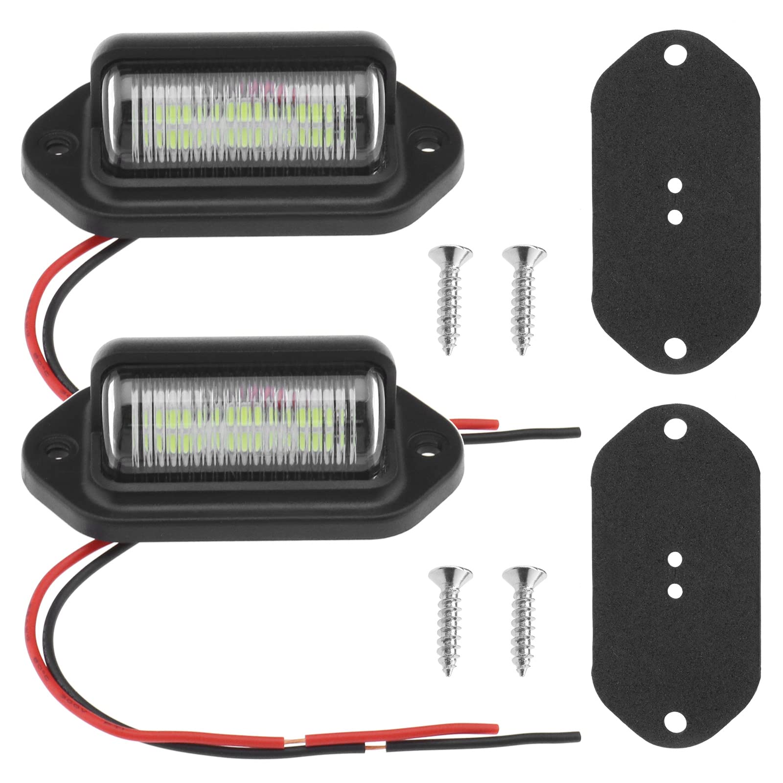 SING F LTD 2PCS LED License Plate Light 12V-24V Waterproof Number Plate ...
