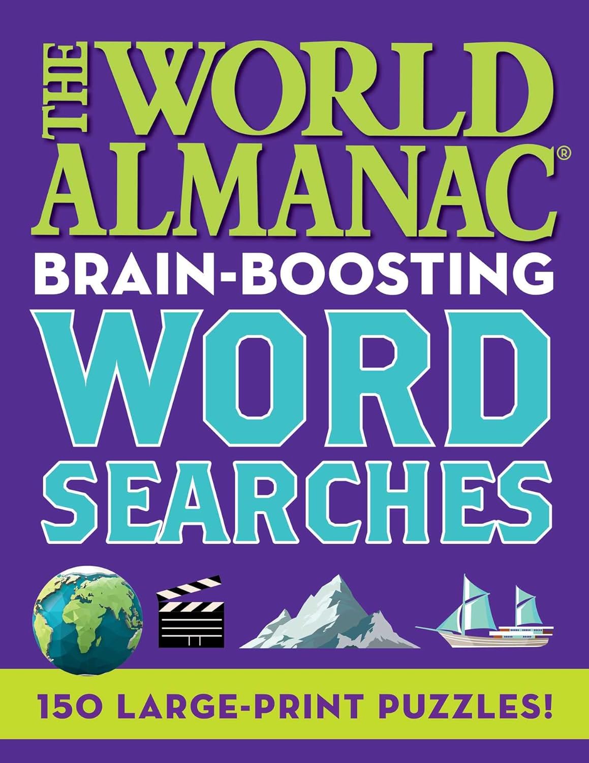 World Almanac Brain-Boosting Word Searches: 150 Large-Print Puzzles ...