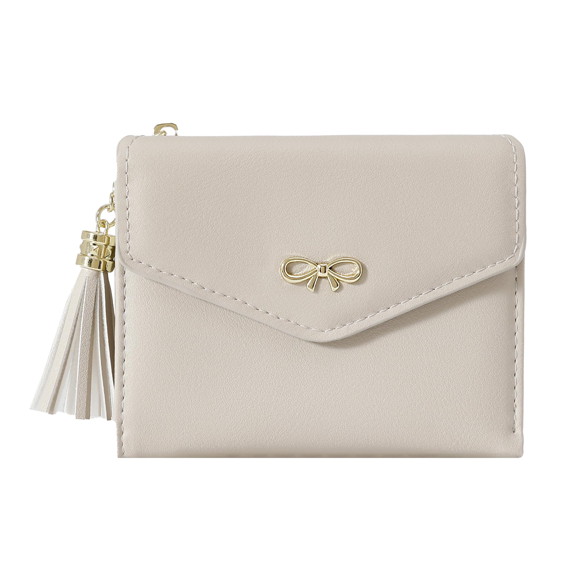 Amazon.com: Sunwel Fashion Girls Wallet Cute Coquette Bow Small Zipper ...