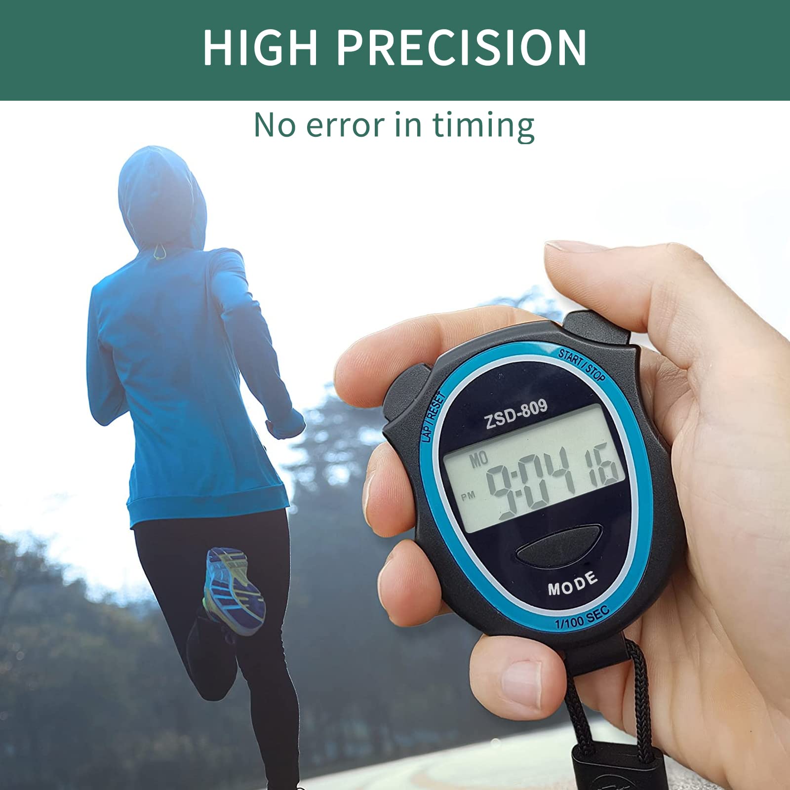 Snapklik.com : Stopwatch Timer - Simple Red Sports Clock - Basic ...