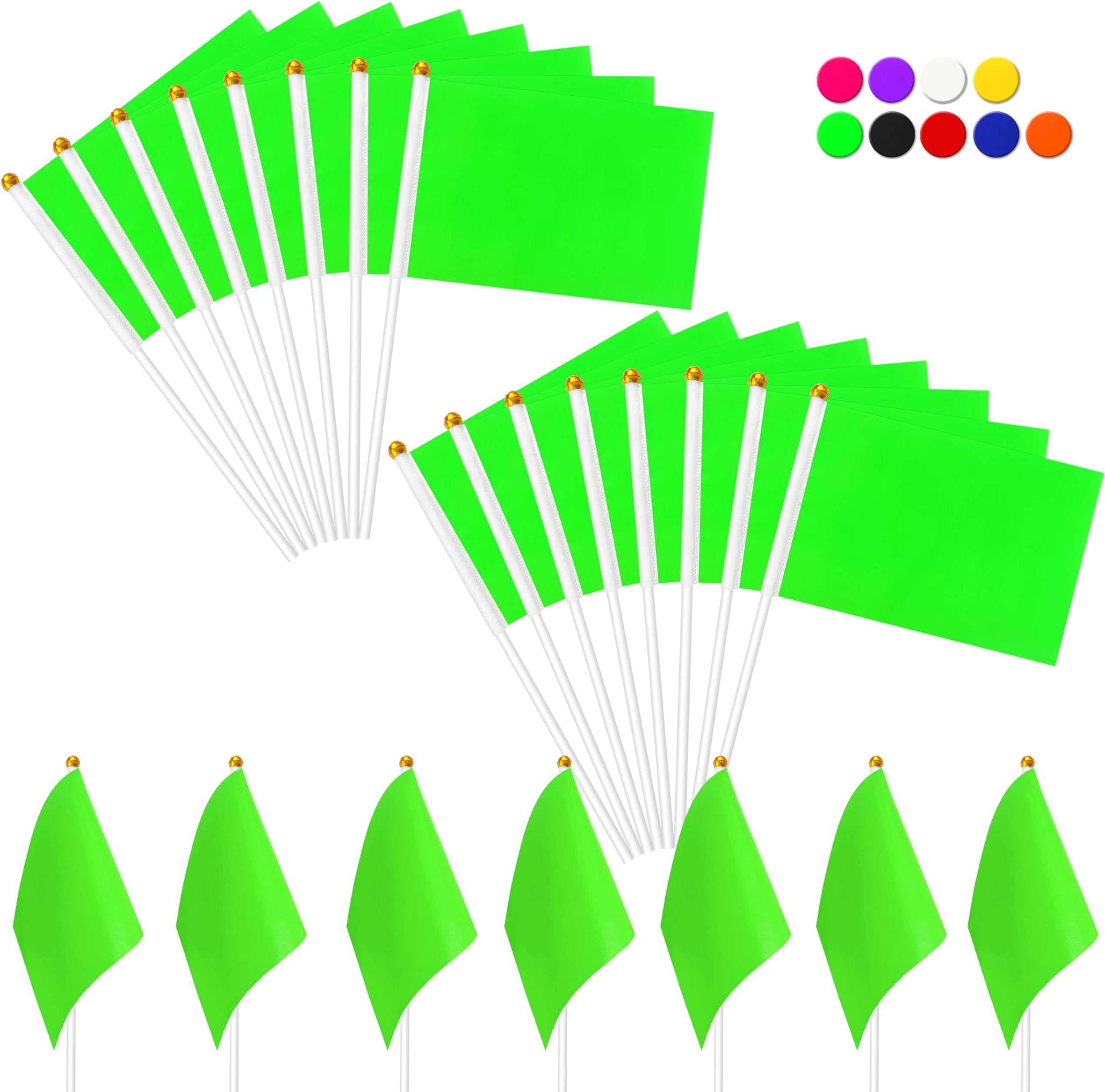 Amazon.com: KERDA 25 Pack Solid Pink Flags Small Mini Pink DIY Graffiti ...