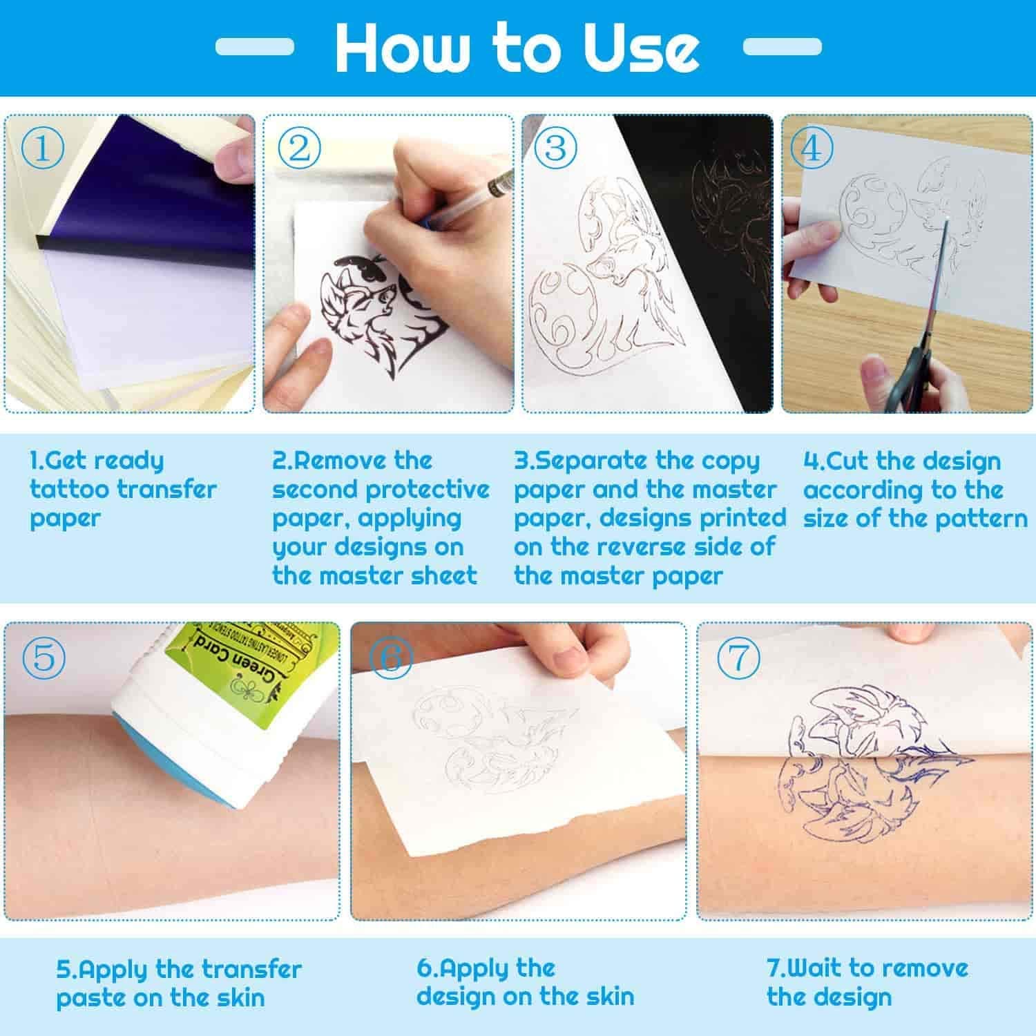 Buy Tattoo Transfer Paper Rayyl Tattoo Carbon Paper 100 Sheets 4 buy-tattoo-transfer-paper-rayyl-tattoo-carbon-paper-100-sheets-4