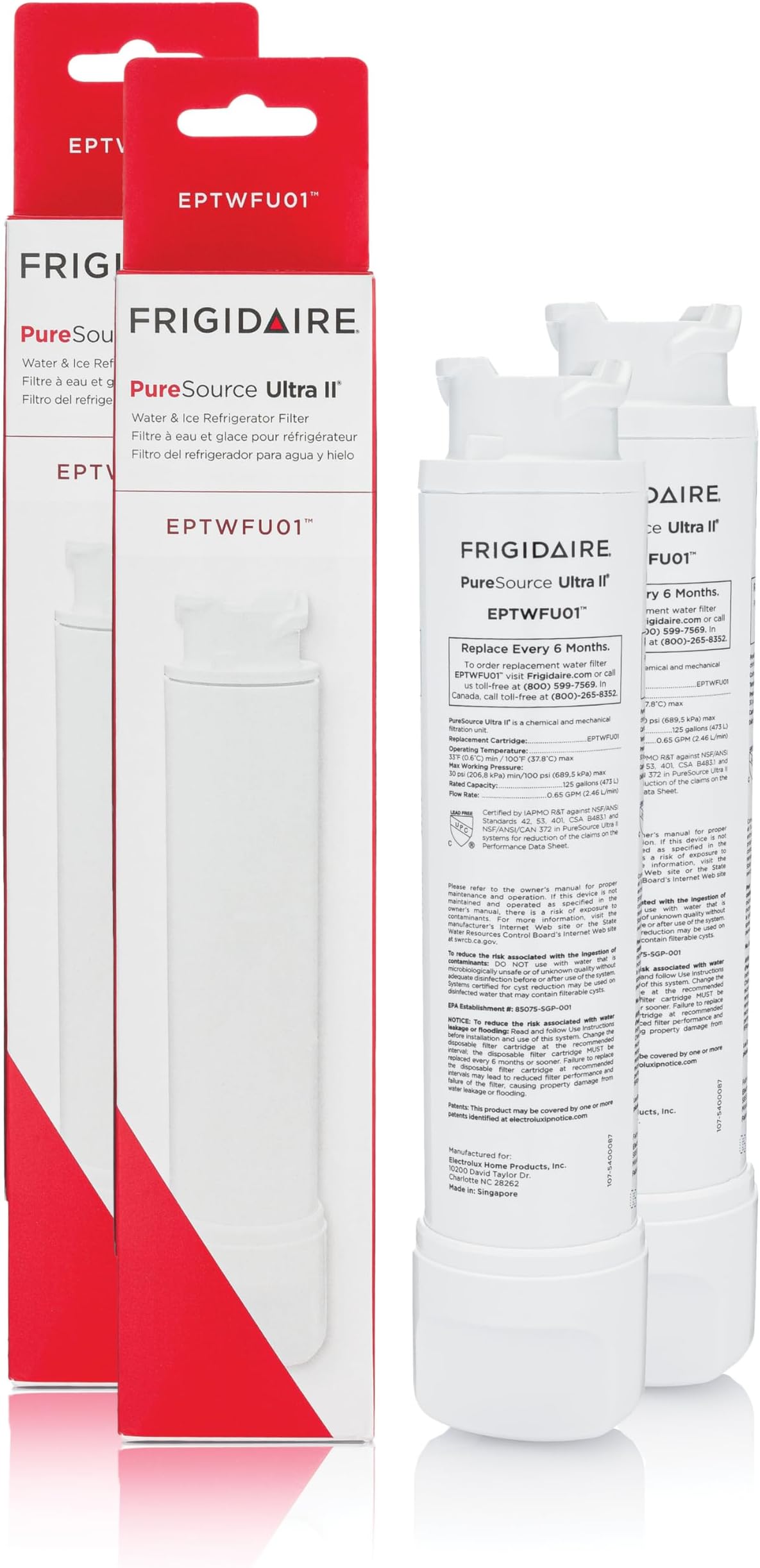 Amazon.com: Frigidaire EPTWFU01 PureSource Ultra® II Refrigerator Water ...
