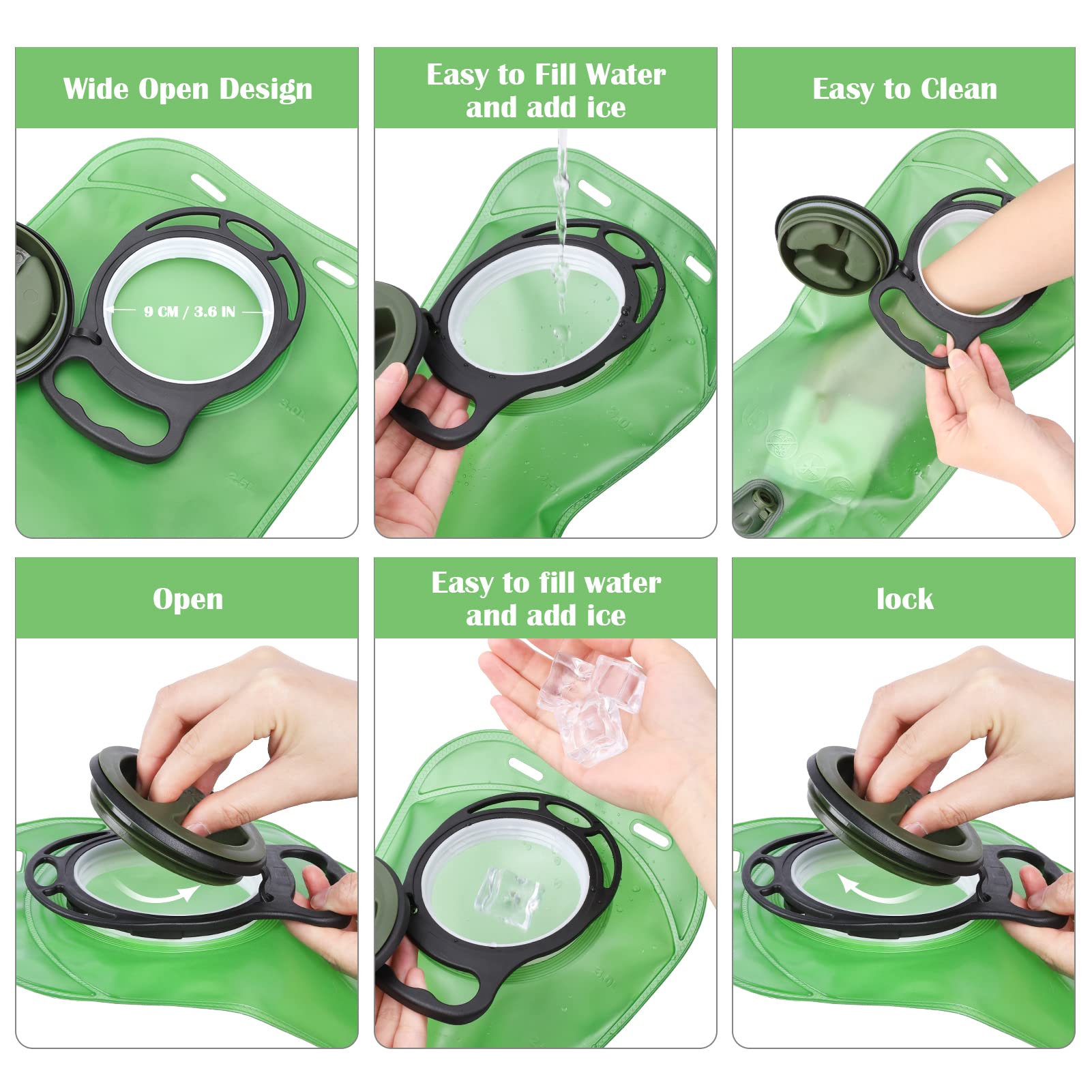 Snapklik.com : KUYOU Hydration Bladder, 3 Liter Water Bladder Leakproof ...