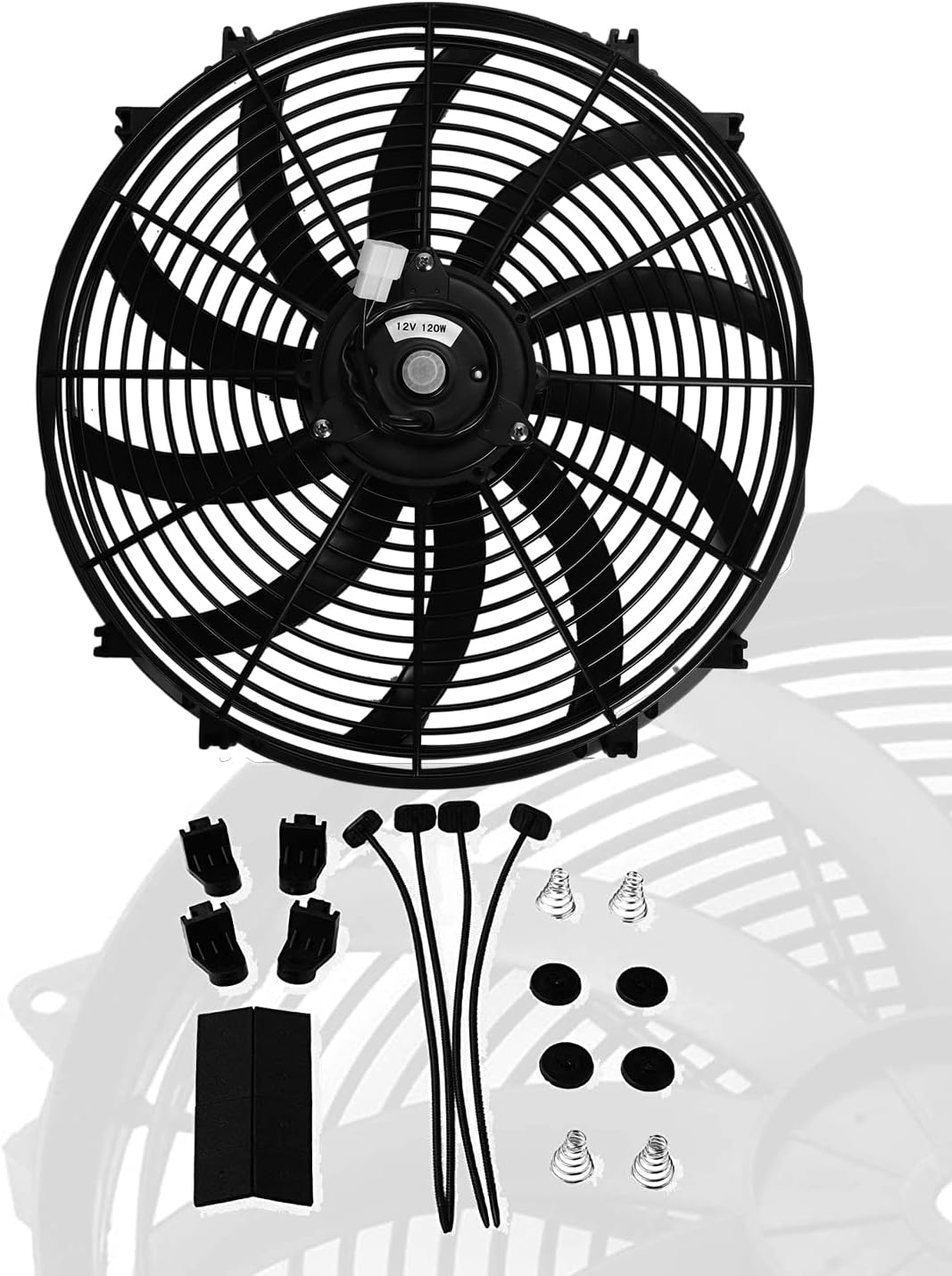 Amazon.com: Spal 30102048 Pusher Fan (16In High Performance ; Curved ...