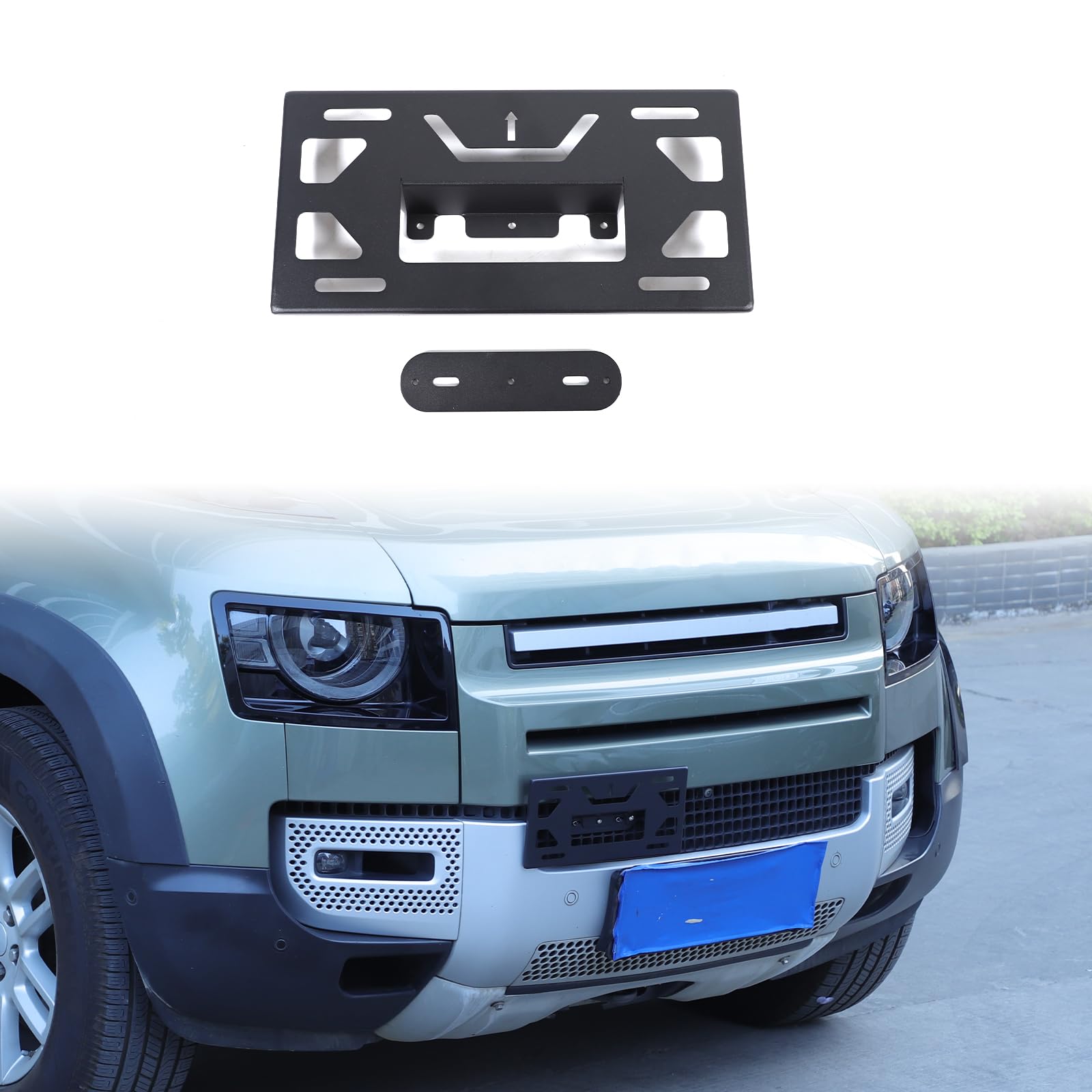 Defender 130 Accessories Front License Plate Frame Kit For Land Rover ...
