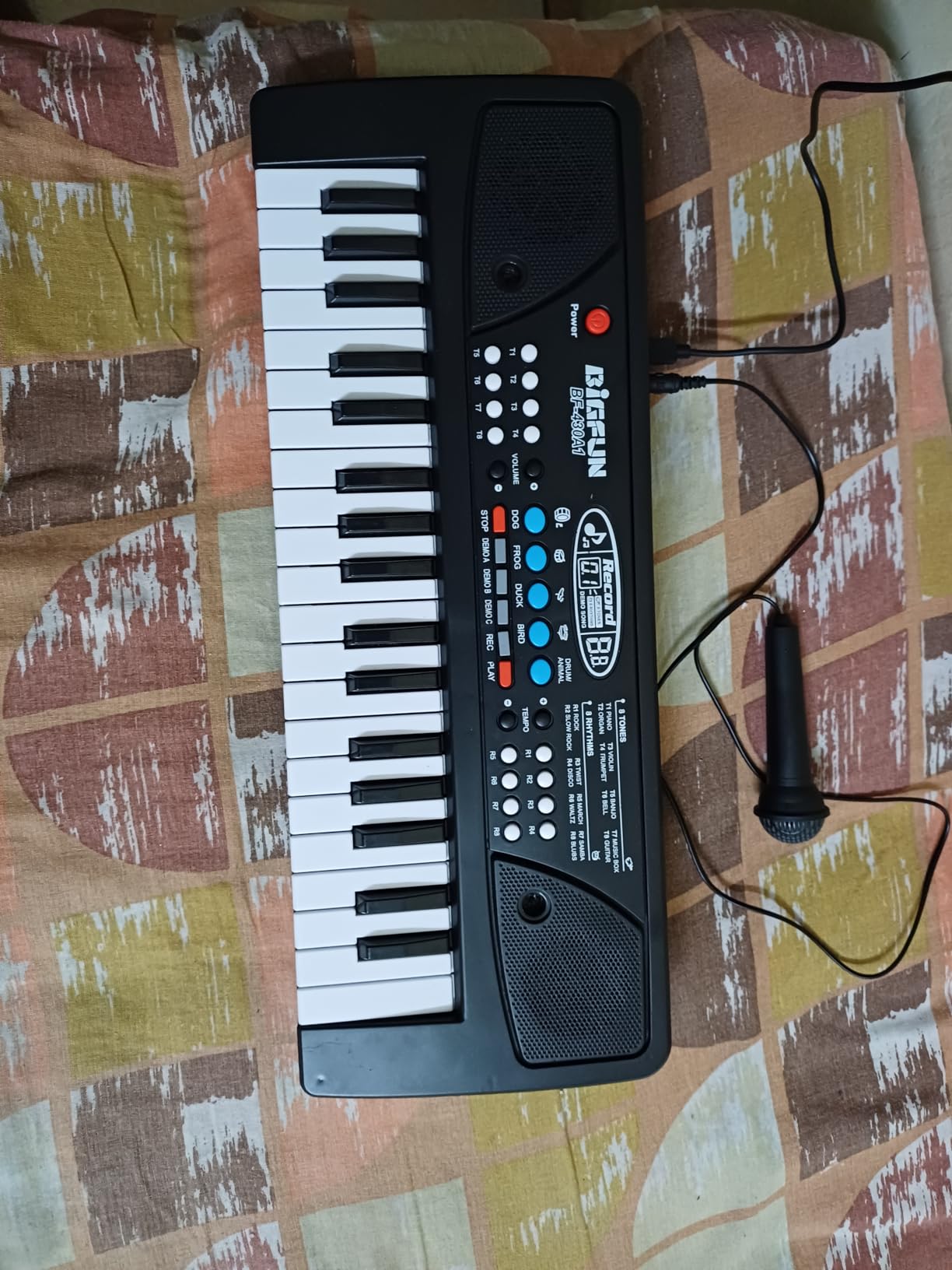 Buy KAVANA Kids Piano with Mic 37 Keys 8 Rhythms 8 Tones 6 Demos ...