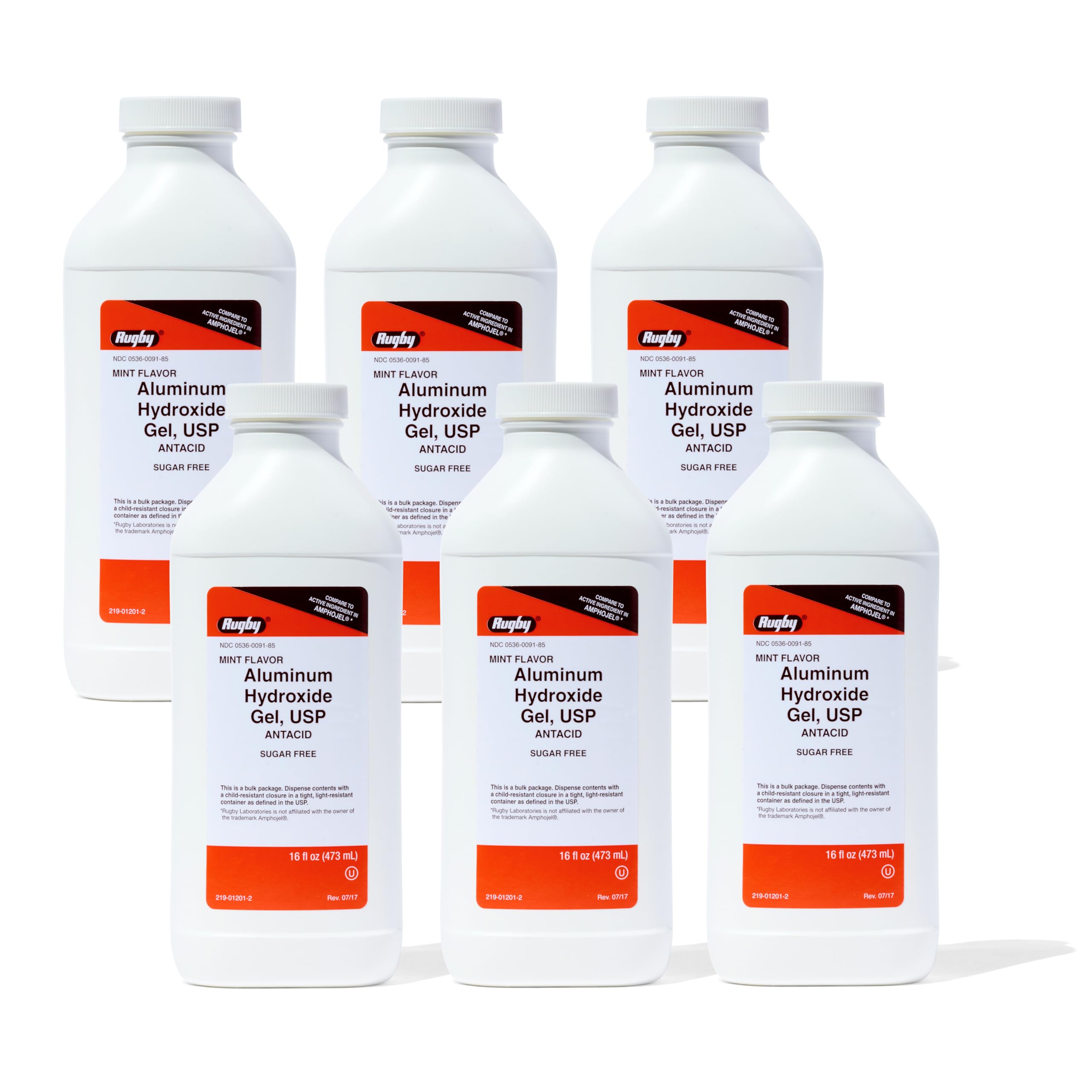 Rugby Aluminum Hydroxide Gel Usp Antacid Mint Flavor Aluminum