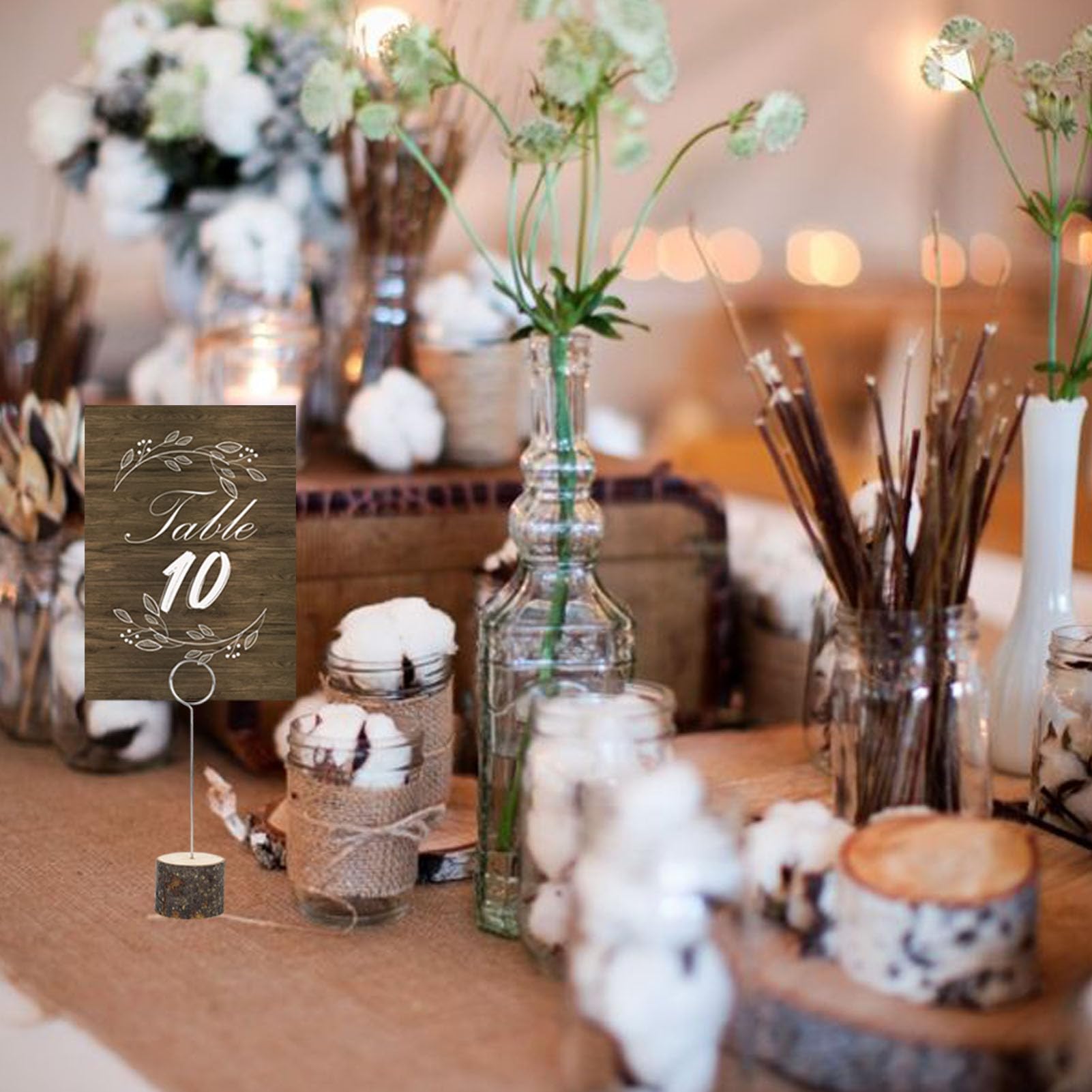 Snapklik.com : Triwin Rustic Table Number Cards 1-25