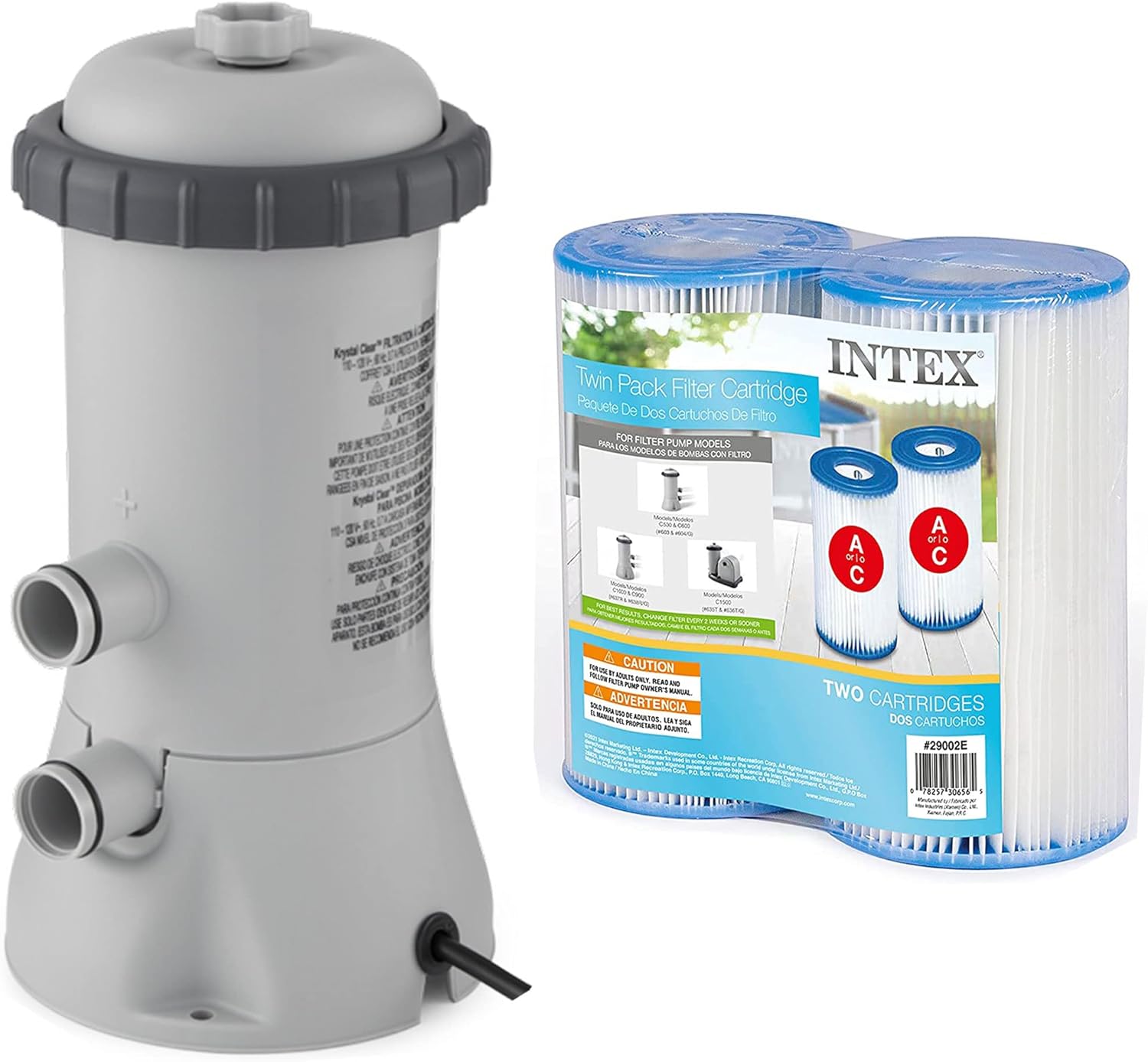 Intex Système de pompe filtrante Easy Set de 530 GPH pour piscines hors ...